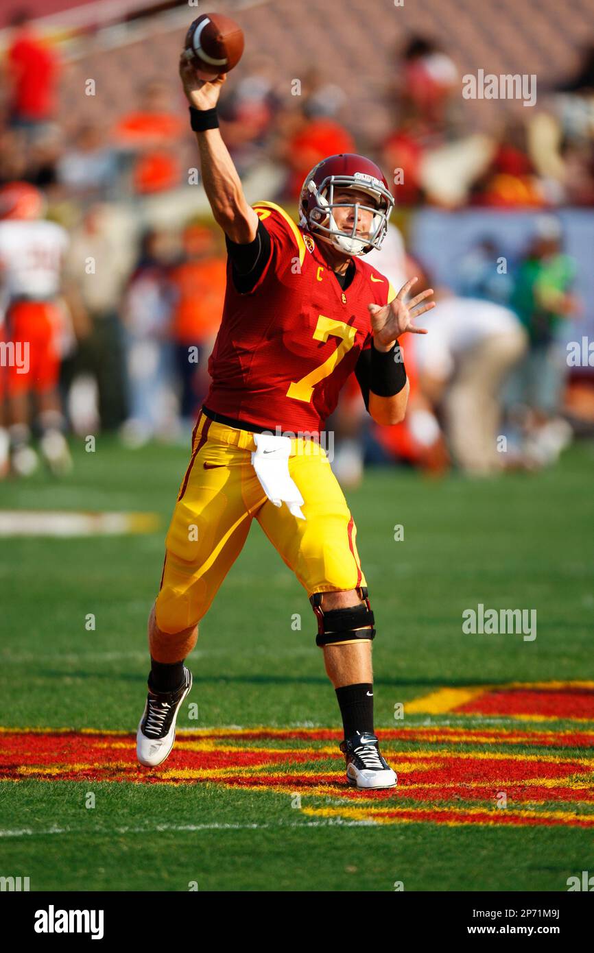 September 17, 2011: Matt Barkley #7 of the USC Trojans in action ...