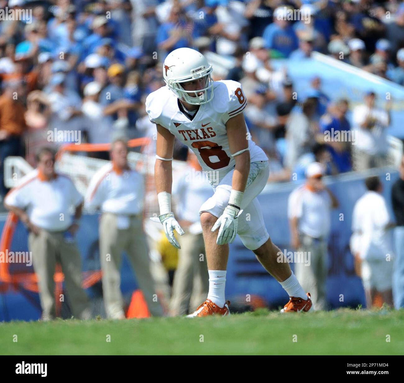 September 17, 2011: Jaxon Shipley #8 of Texas in action during the NCAA ...