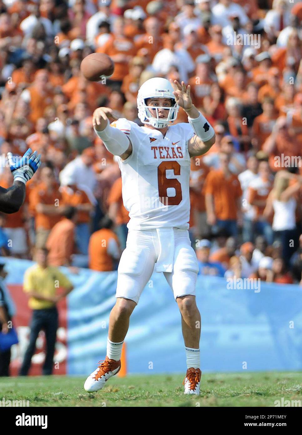 September 17, 2011: QB Case McCoy #6 of Texas in action during the NCAA ...