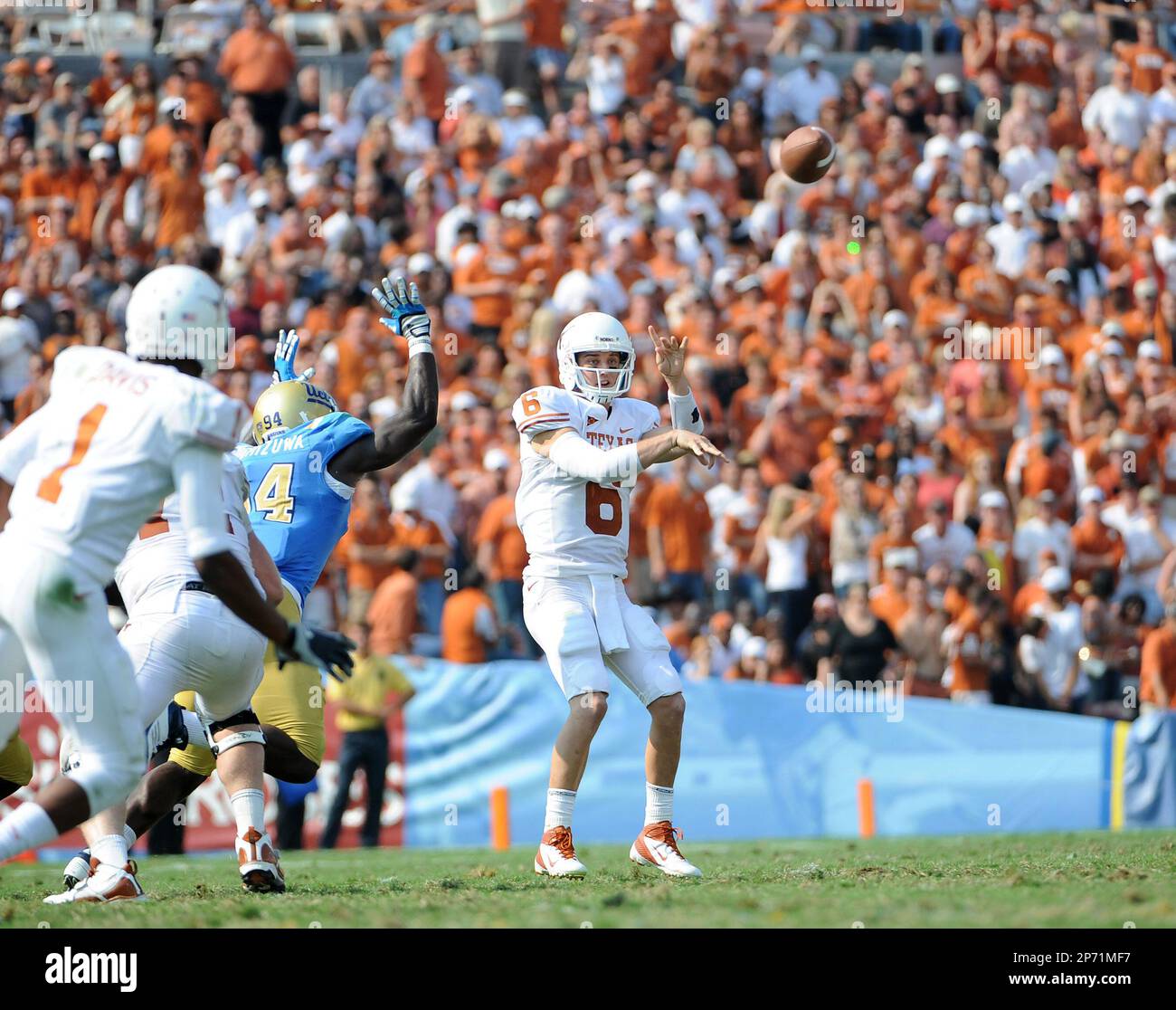 September 17, 2011: QB Case McCoy #6 of Texas in action during the NCAA ...