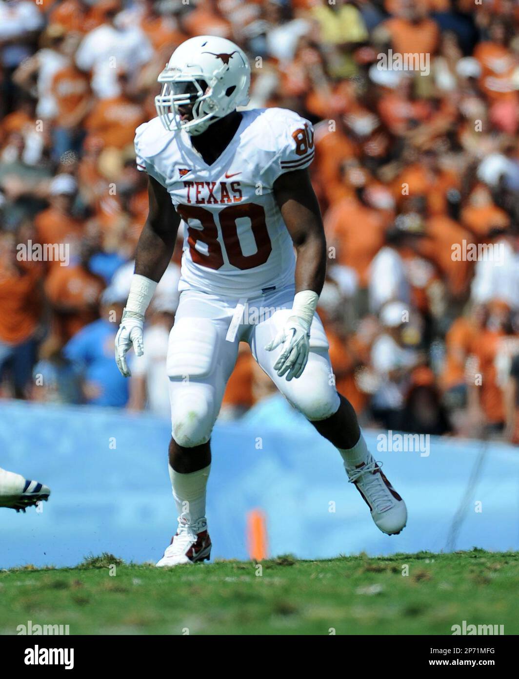 September 17, 2011: Alex Okafor#80 of Texas in action during the NCAA ...