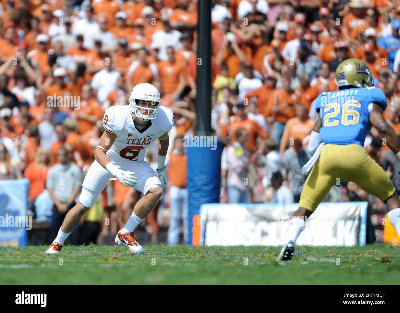 September 17, 2011: Jaxon Shipley #8 of Texas in action during the NCAA ...