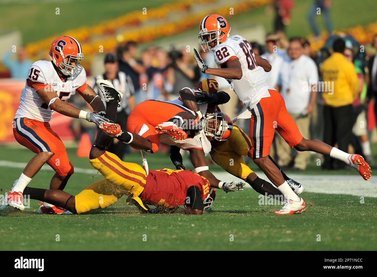 September 17, 2011 Los Angeles, CA.Syracuse Orange running back Antwon ...