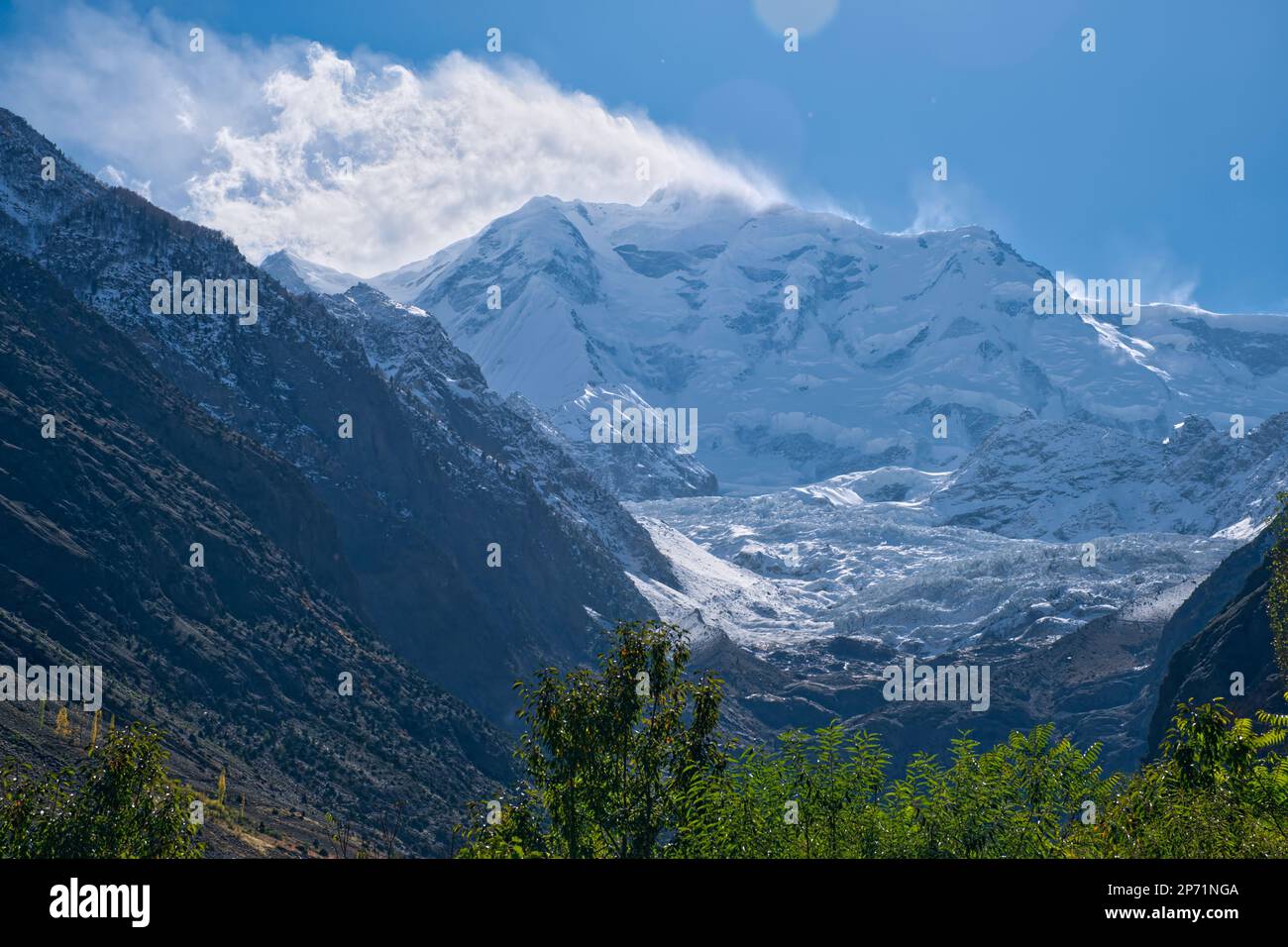 Rakaposhi is a mountain in the Karakoram mountain range in the Gilgit ...