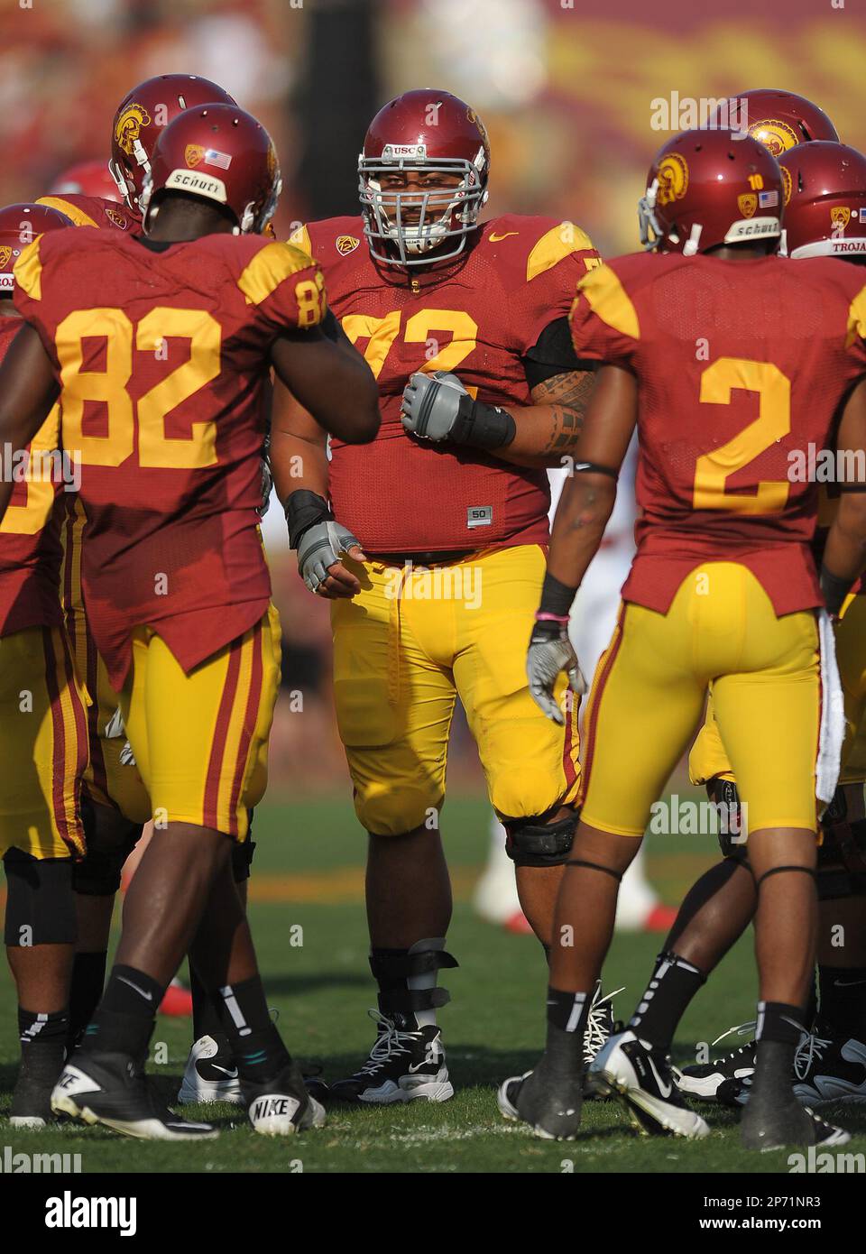 September 10, 2011: Los Angeles, CA.USC Trojans offensive lineman (72 ...