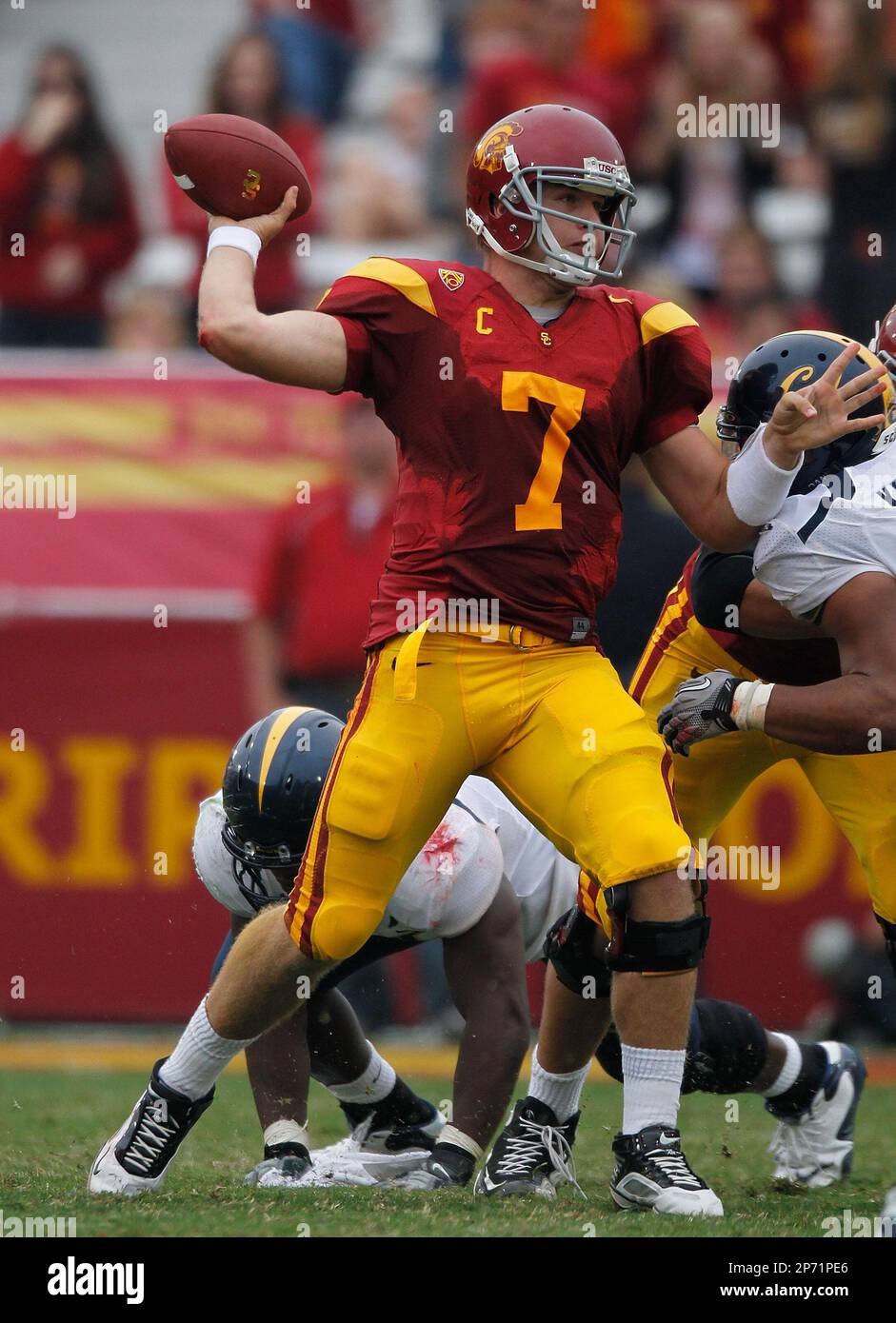 USC Trojans quarterback Matt Barkley during the game against the Cal ...