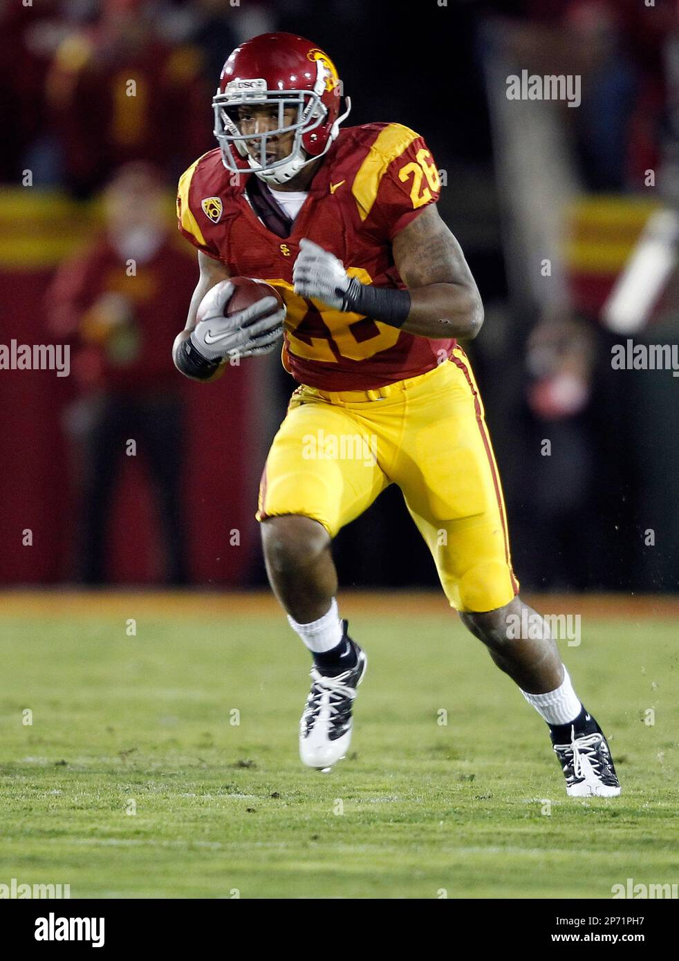 USC Trojan tailback Marc Tyler during the game against the Notre Dame ...
