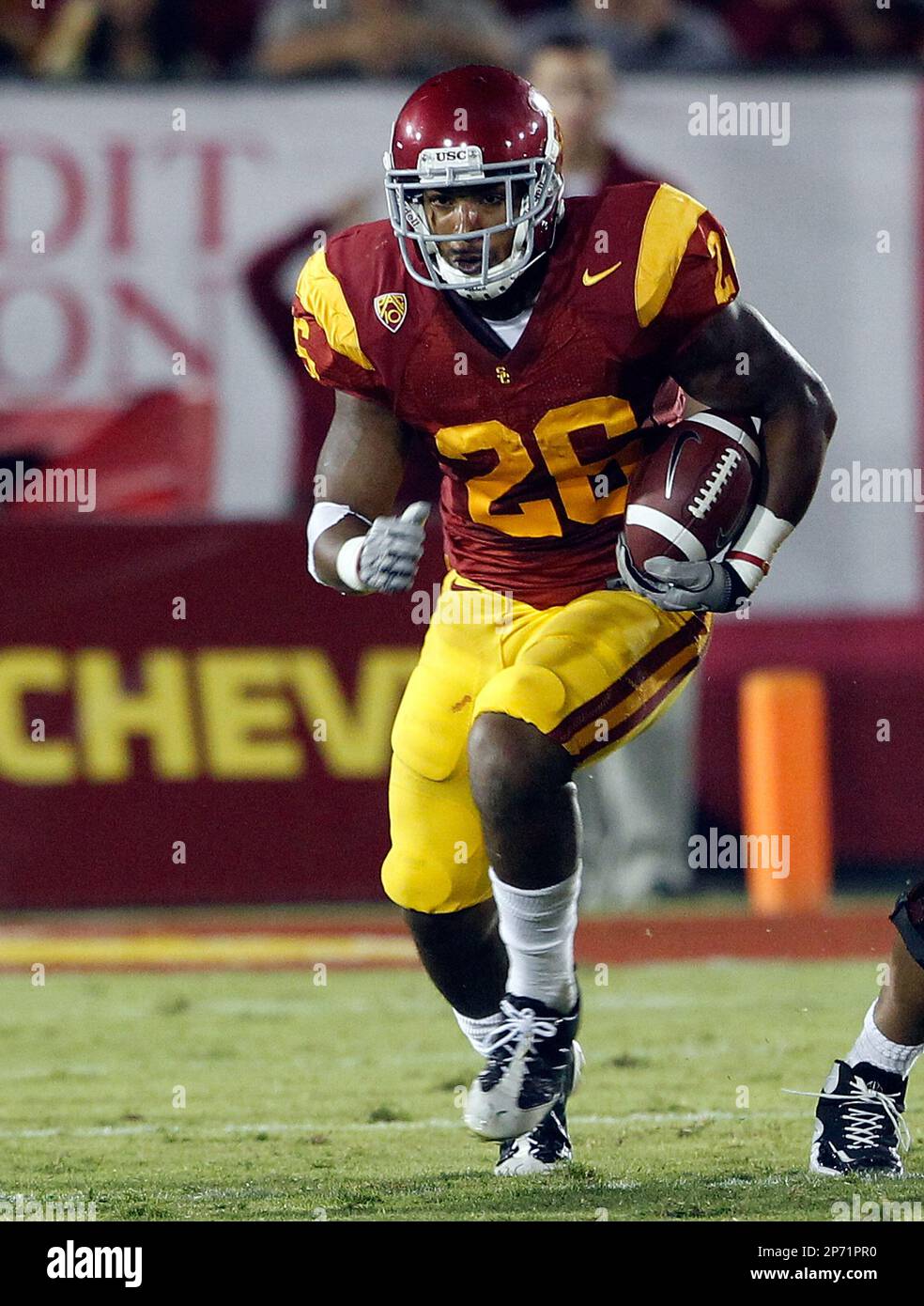 USC Trojans running back Marc Tyler (26) runs with the ball during the ...