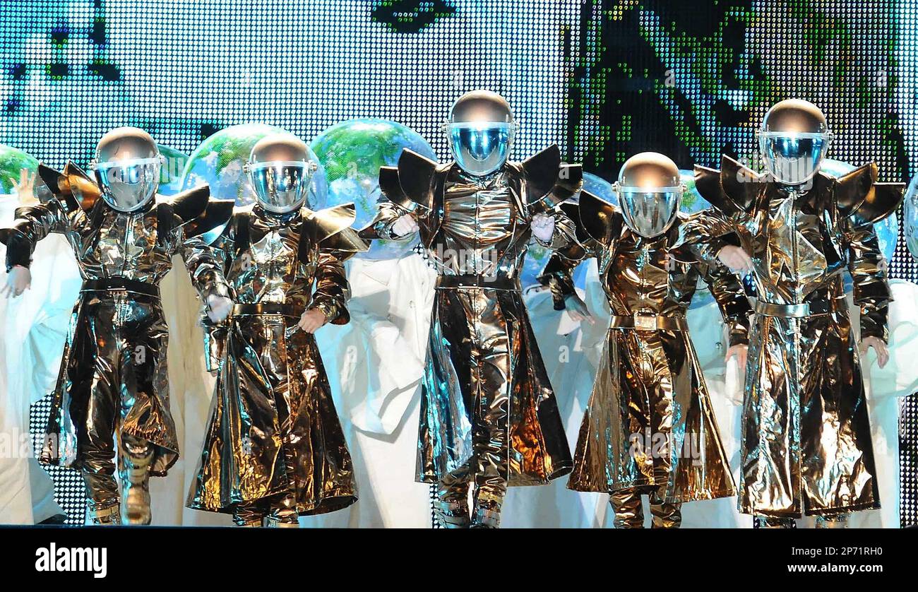 Japanese pop band SMAP members Kimura Takuya, Nakai Masahiro, Goro ...