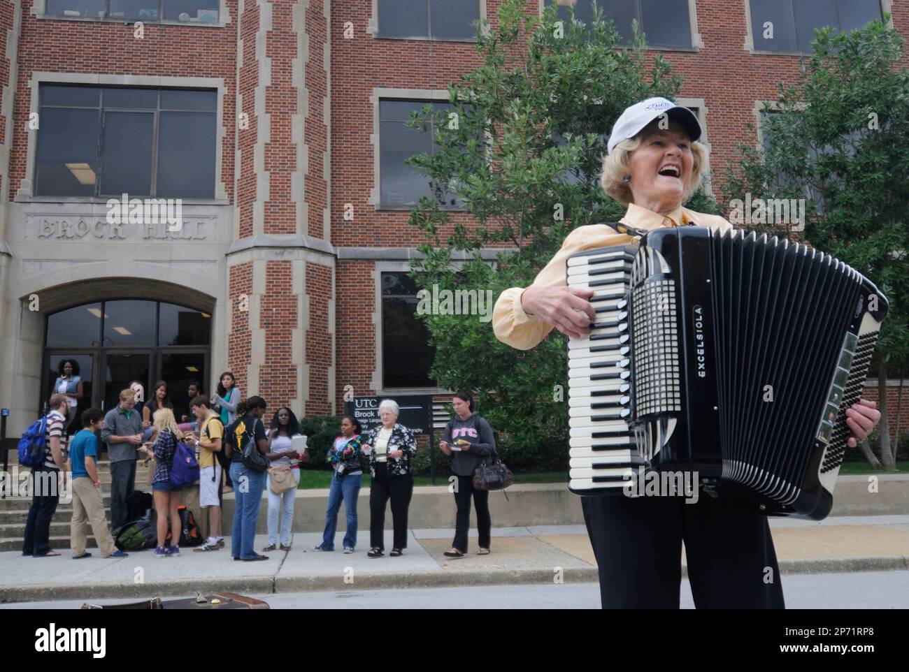 In this Thursday, Sept. 15, 2011 photo, Dolores Harvey plays the ...