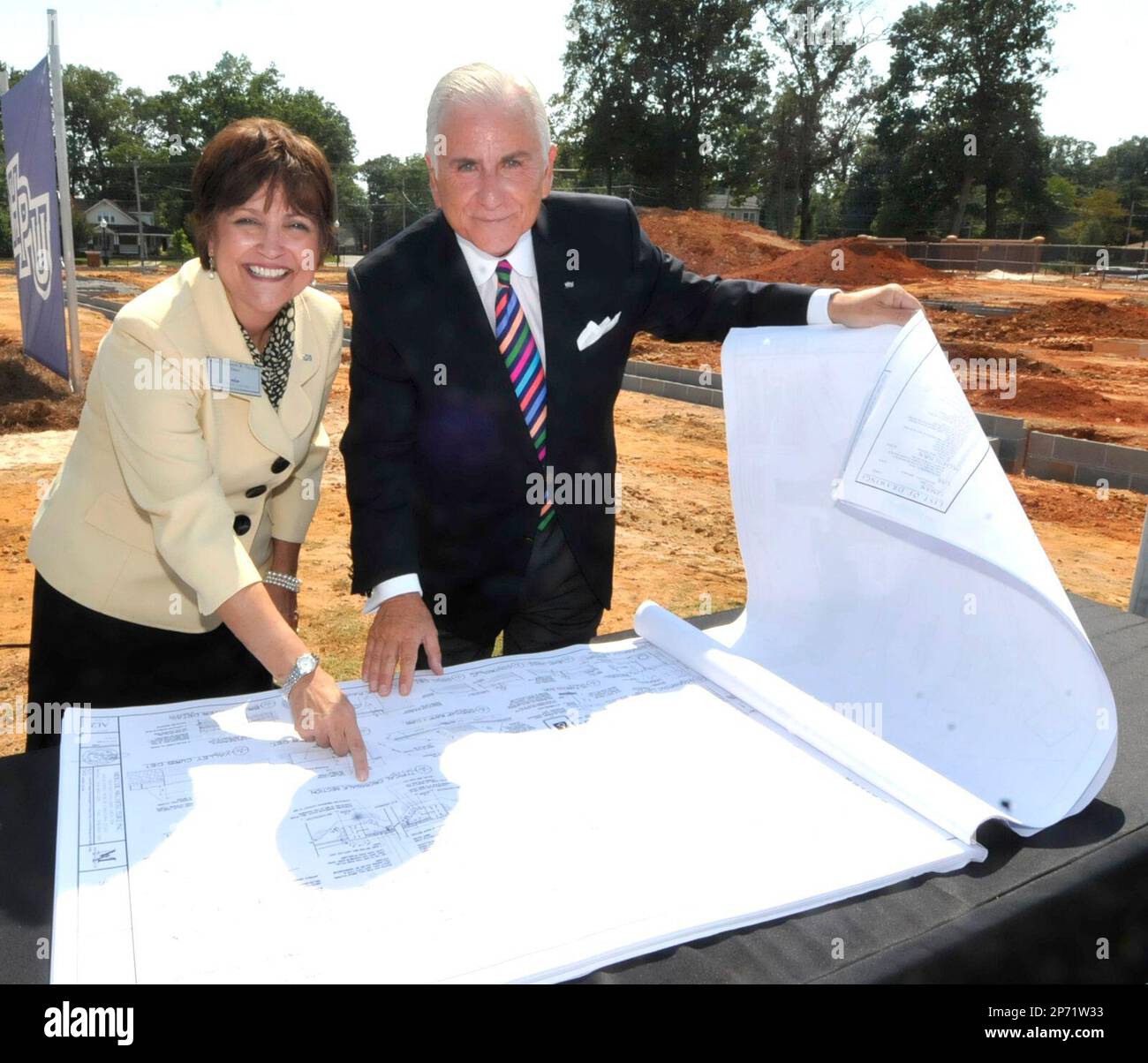 Dr. Mariann Tillery, dean of the School of Education, and Nido Qubein ...