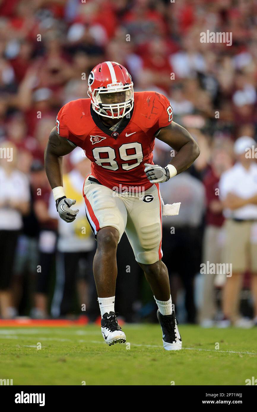 Georgia Bulldogs fullback Bruce Figgins (89) during an NCAA football ...
