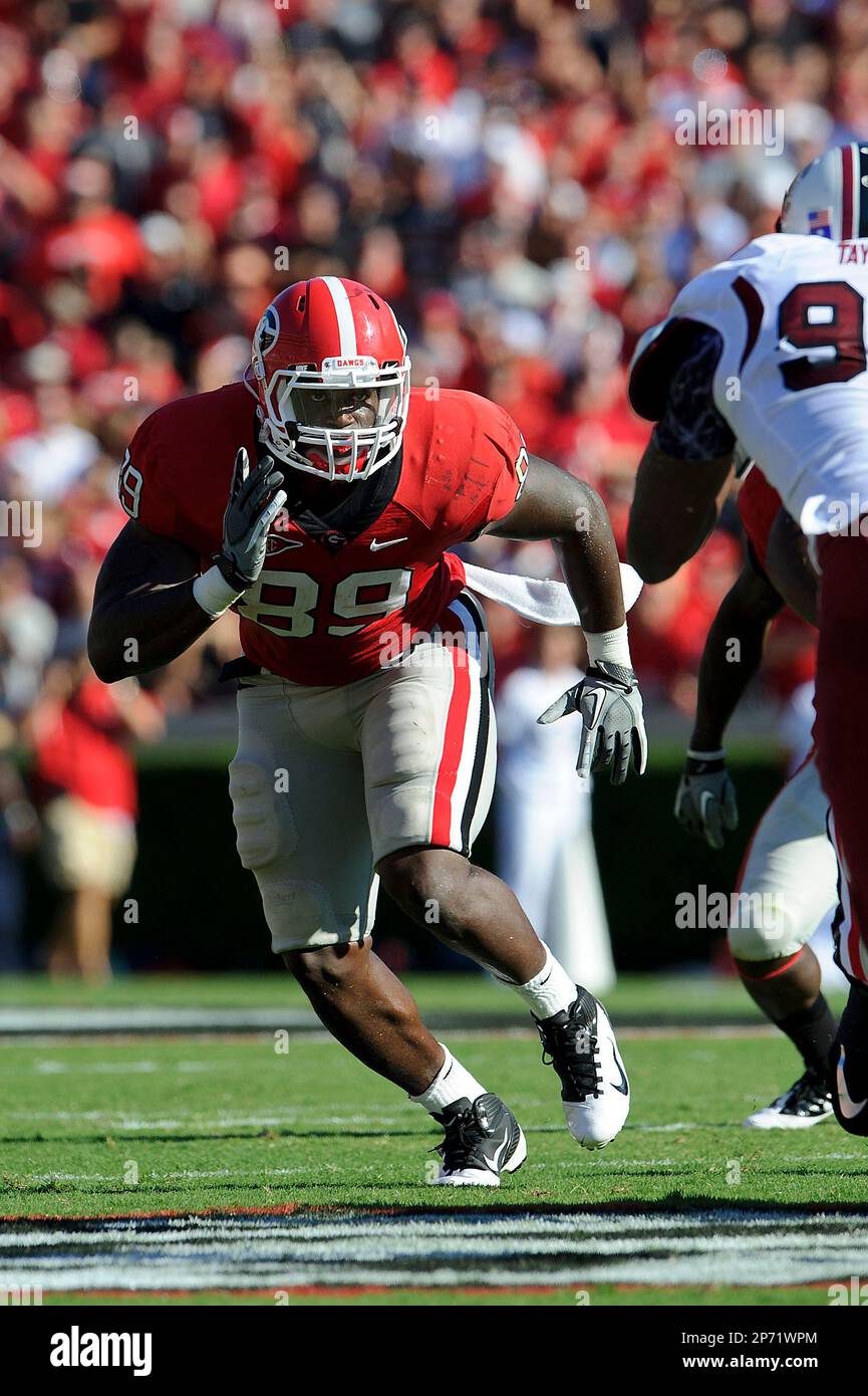 Georgia Bulldogs fullback Bruce Figgins (89) during an NCAA football ...