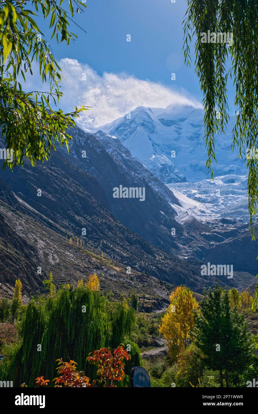 Rakaposhi is a mountain in the Karakoram mountain range in the Gilgit ...