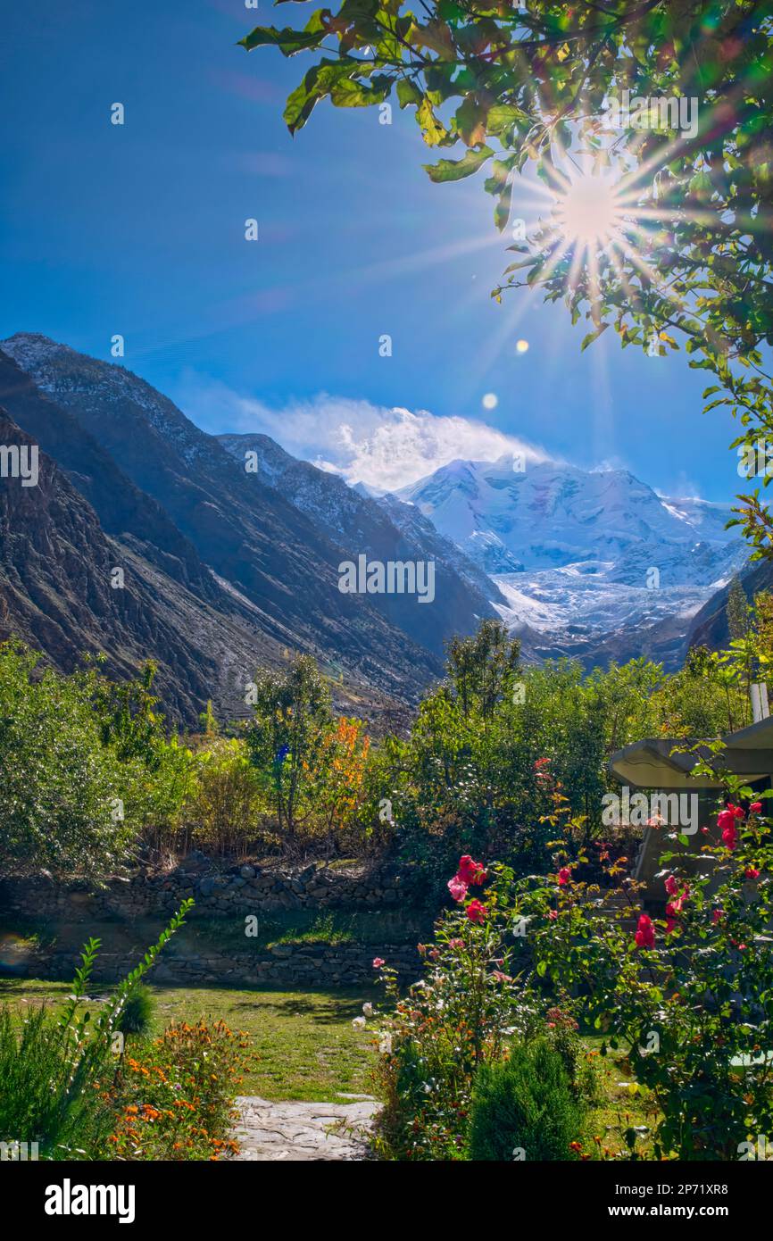 Rakaposhi is a mountain in the Karakoram mountain range in the Gilgit ...