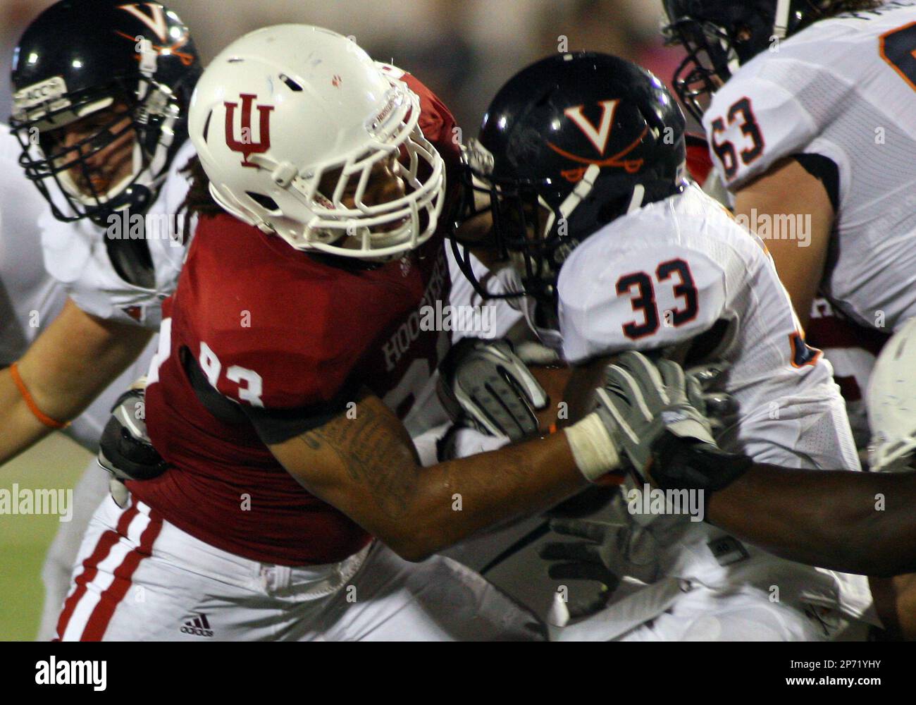 September 10, 2011 - Indiana Hoosiers defensive end Fred Jones (93 ...