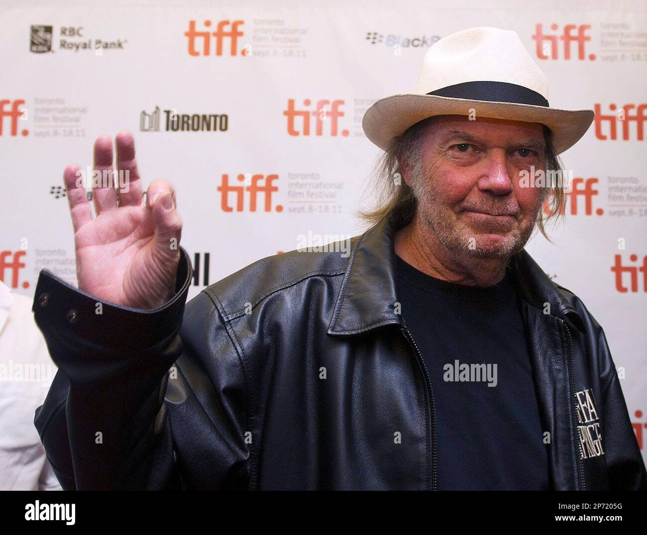 Musician Neil Young arrives for the film "Neil Young Journeys" at the ...