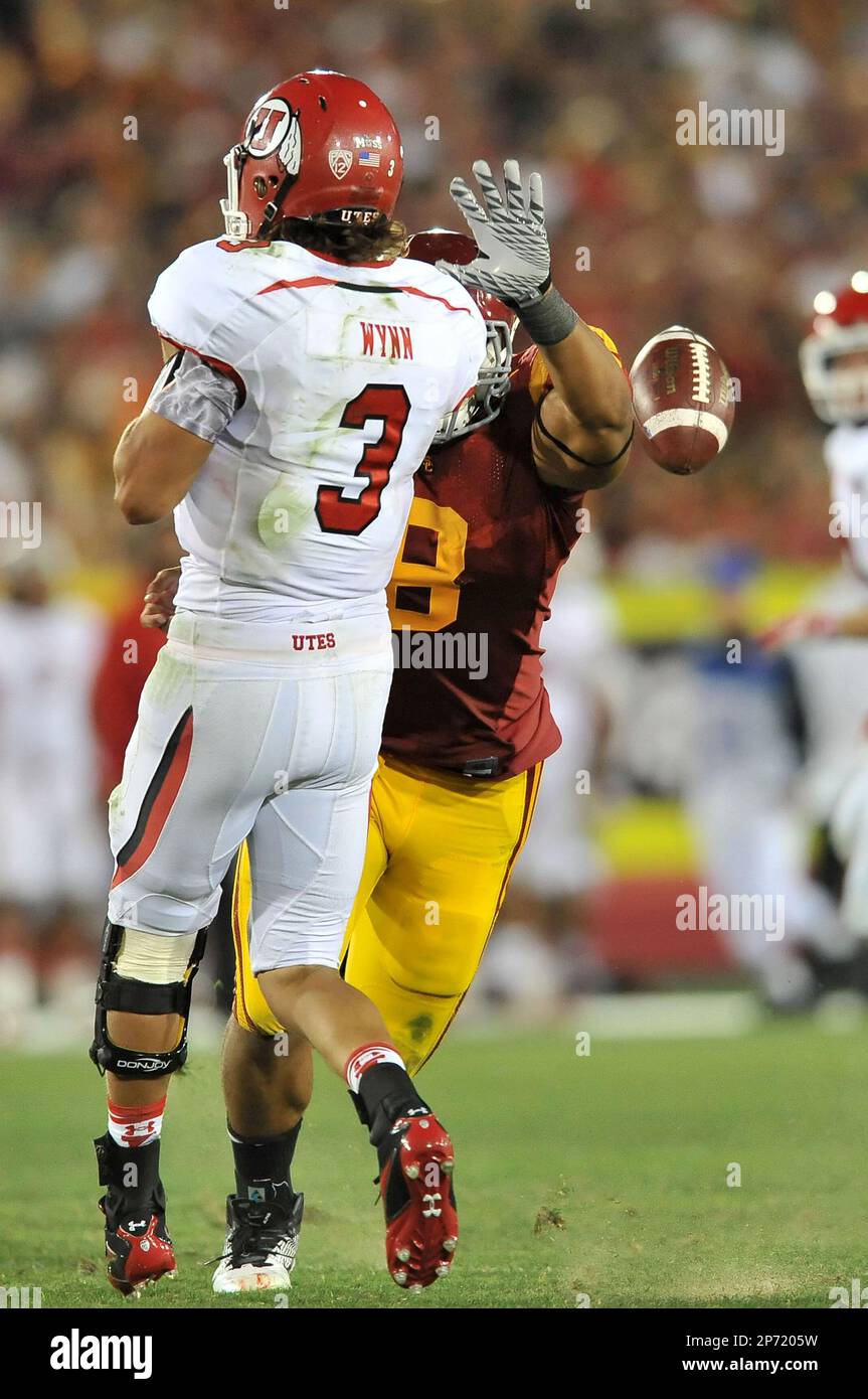 September 10, 2011 Los Angeles, CA.Utah Utes quarterback Jordan Wynn #3 ...