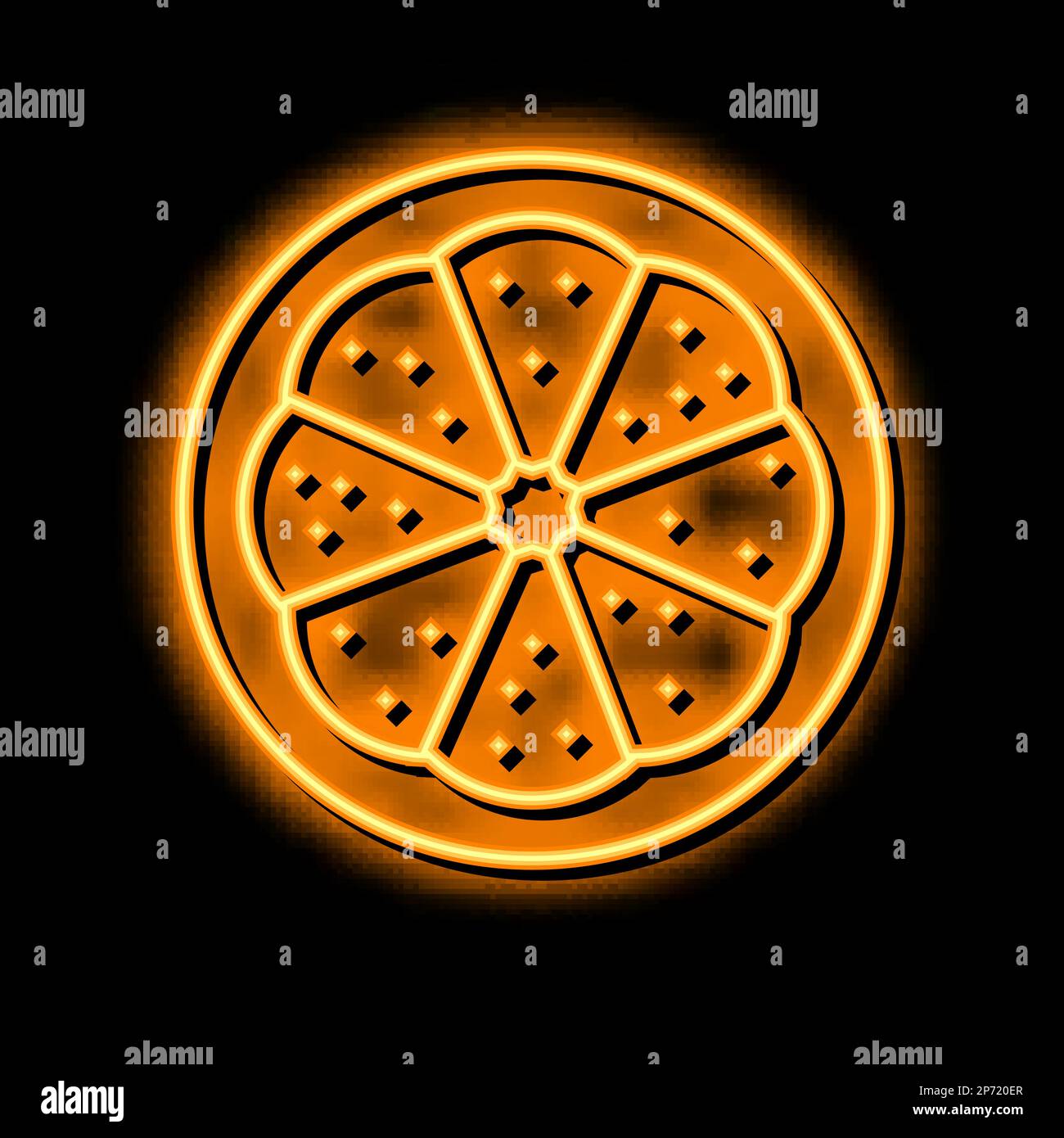 slice lemon neon glow icon illustration Stock Vector Image & Art - Alamy