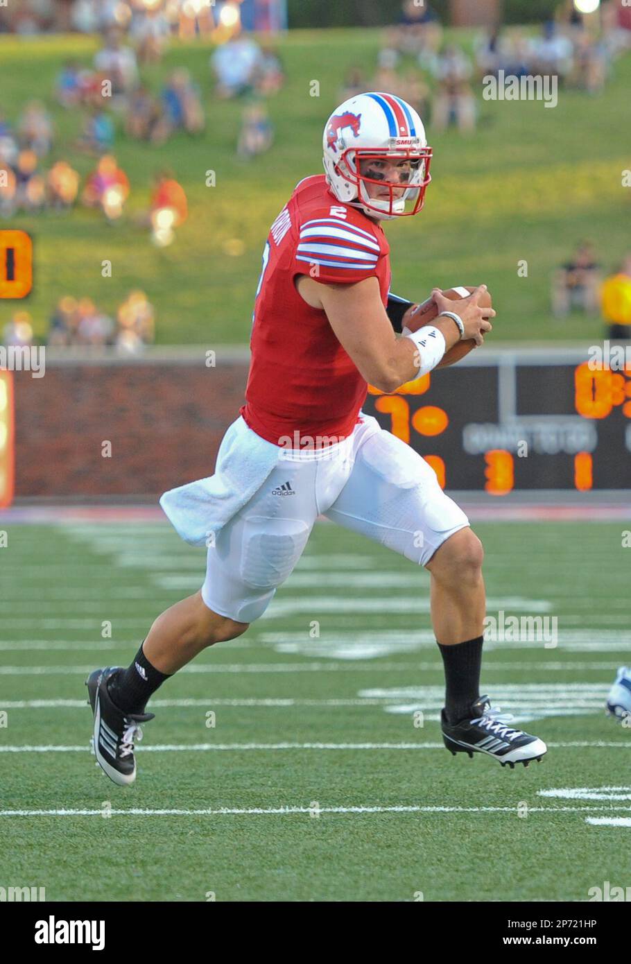 Sept 10, 2011 .Southern Methodist Mustangs quarterback Kyle Padron #2 ...