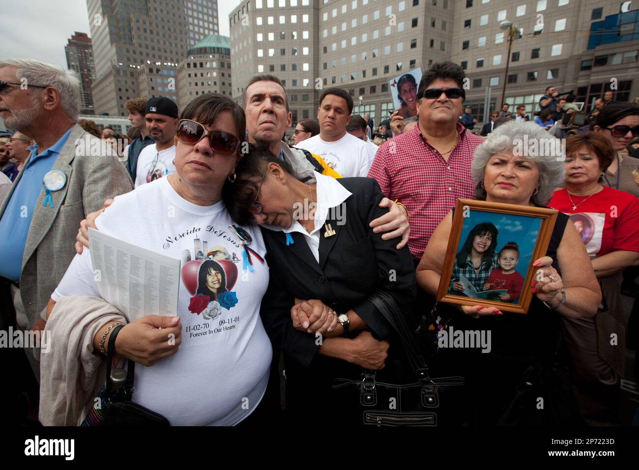Victims family members listen to names being read during 10th ...