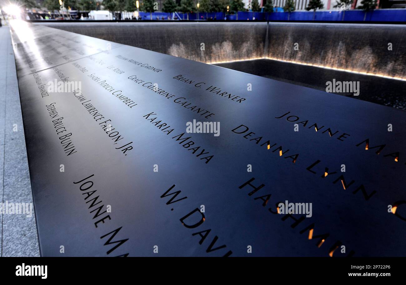Some of the names of victims of the attack at the World Trade Center ...