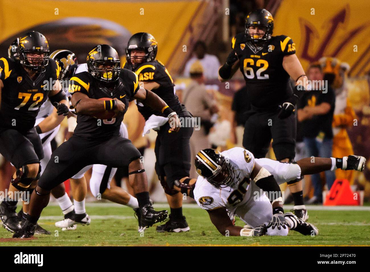 September 9, 2011: Arizona State running back Cameron Marshall #6 in ...