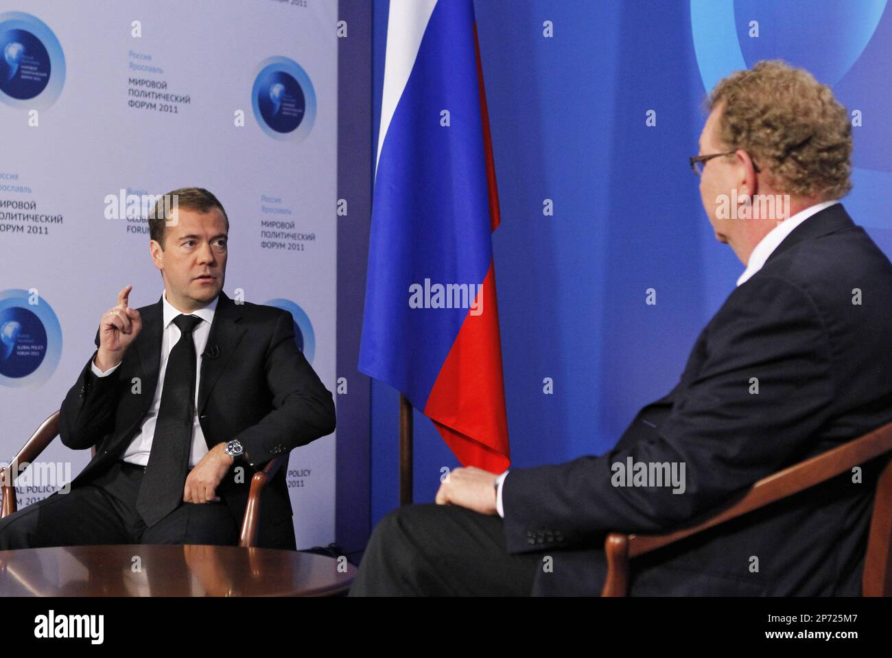 In this Thursday, Sept. 8, 2011 photo, Russian President Dmitry ...