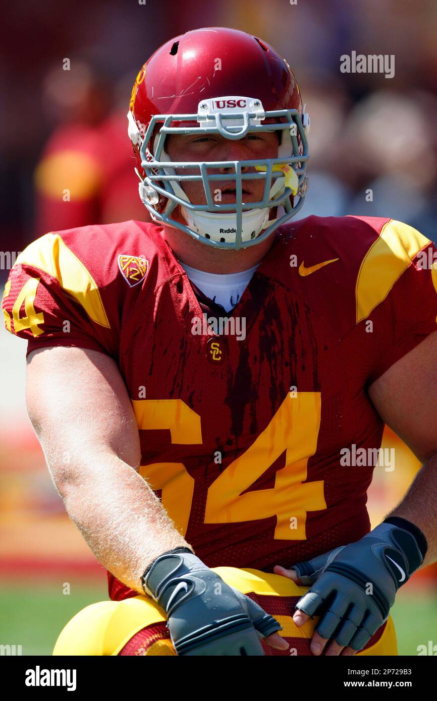 September 03, 2011: Cody Temple #64 of the USC Trojans in action during ...