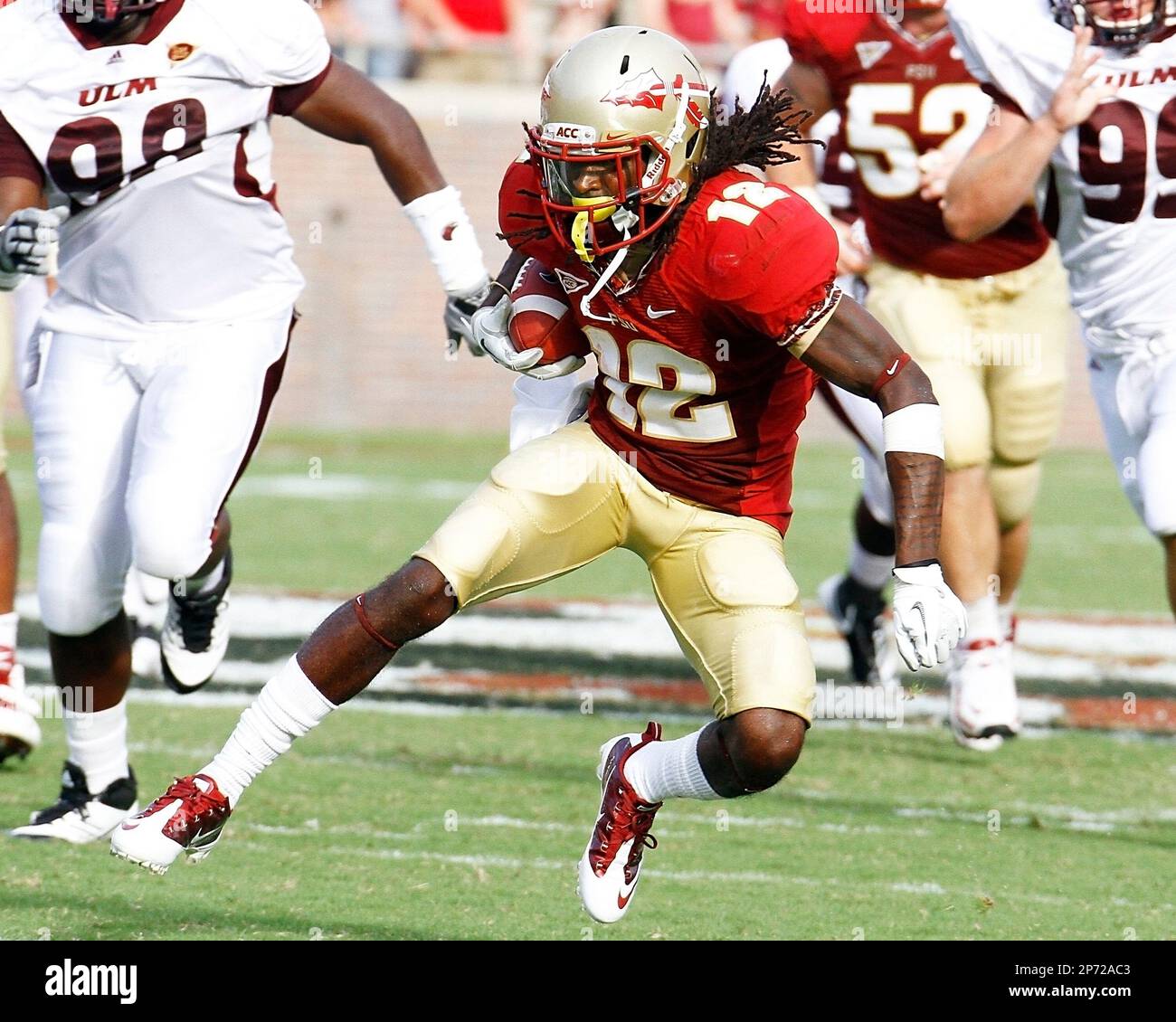 Florida State Wide Reciever Jarred Haggins (12) during the game against ...