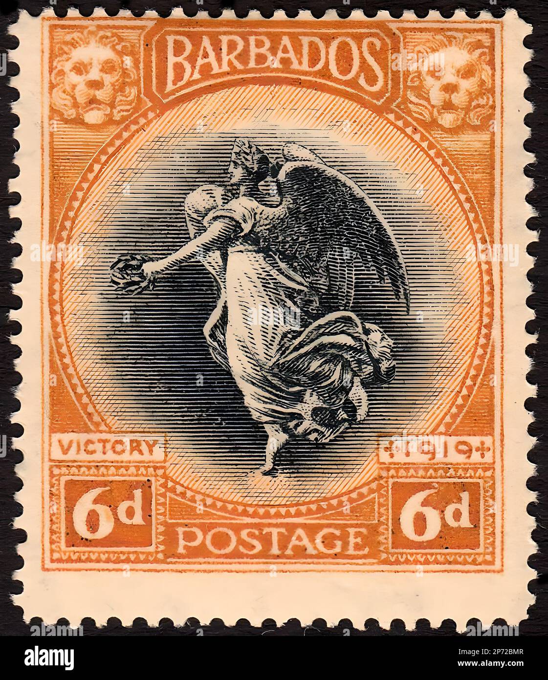Barbados postage stamp hi-res stock photography and images - Alamy