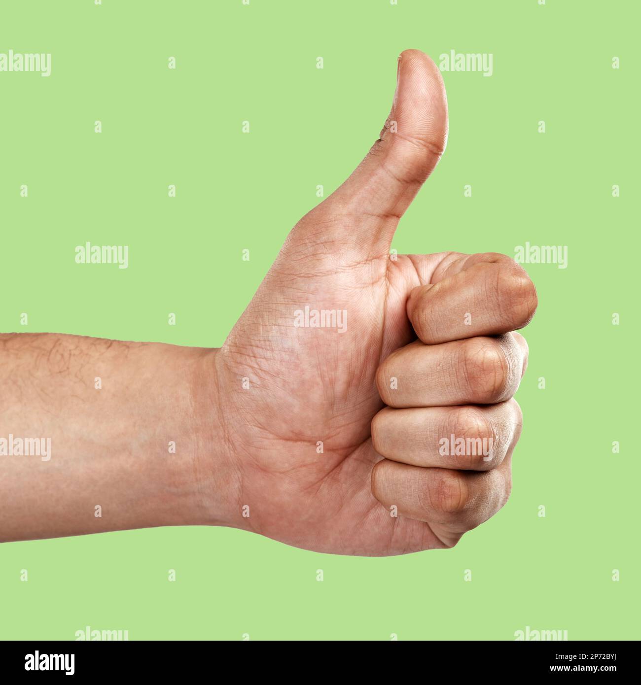 Hands, thumbs up and like emoji, yes sign or agree gesture against a ...