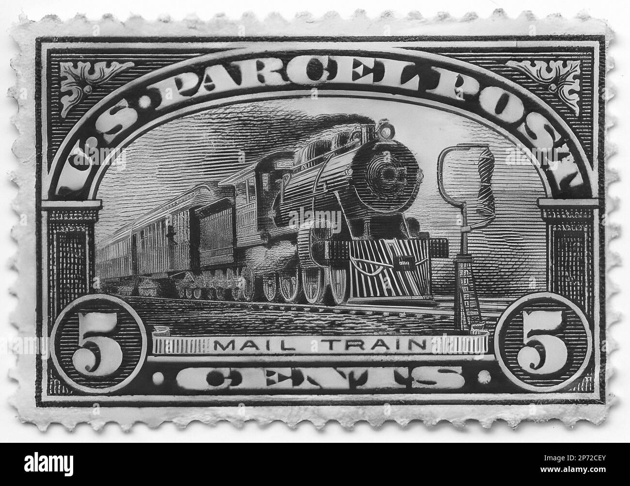 Train collecting mail hi-res stock photography and images - Alamy