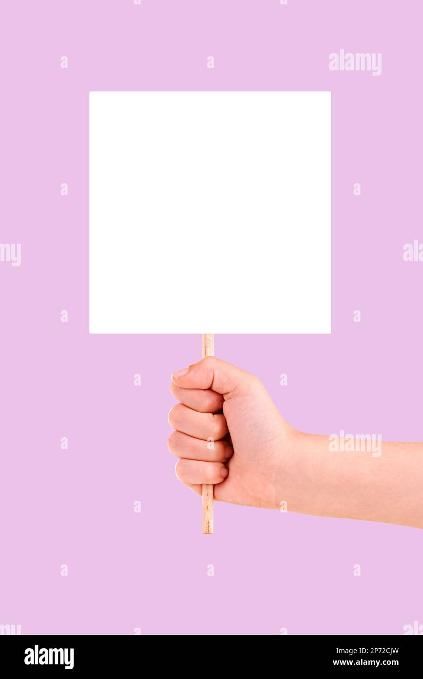 Hands, billboard and mockup for advertising, branding or marketing ...
