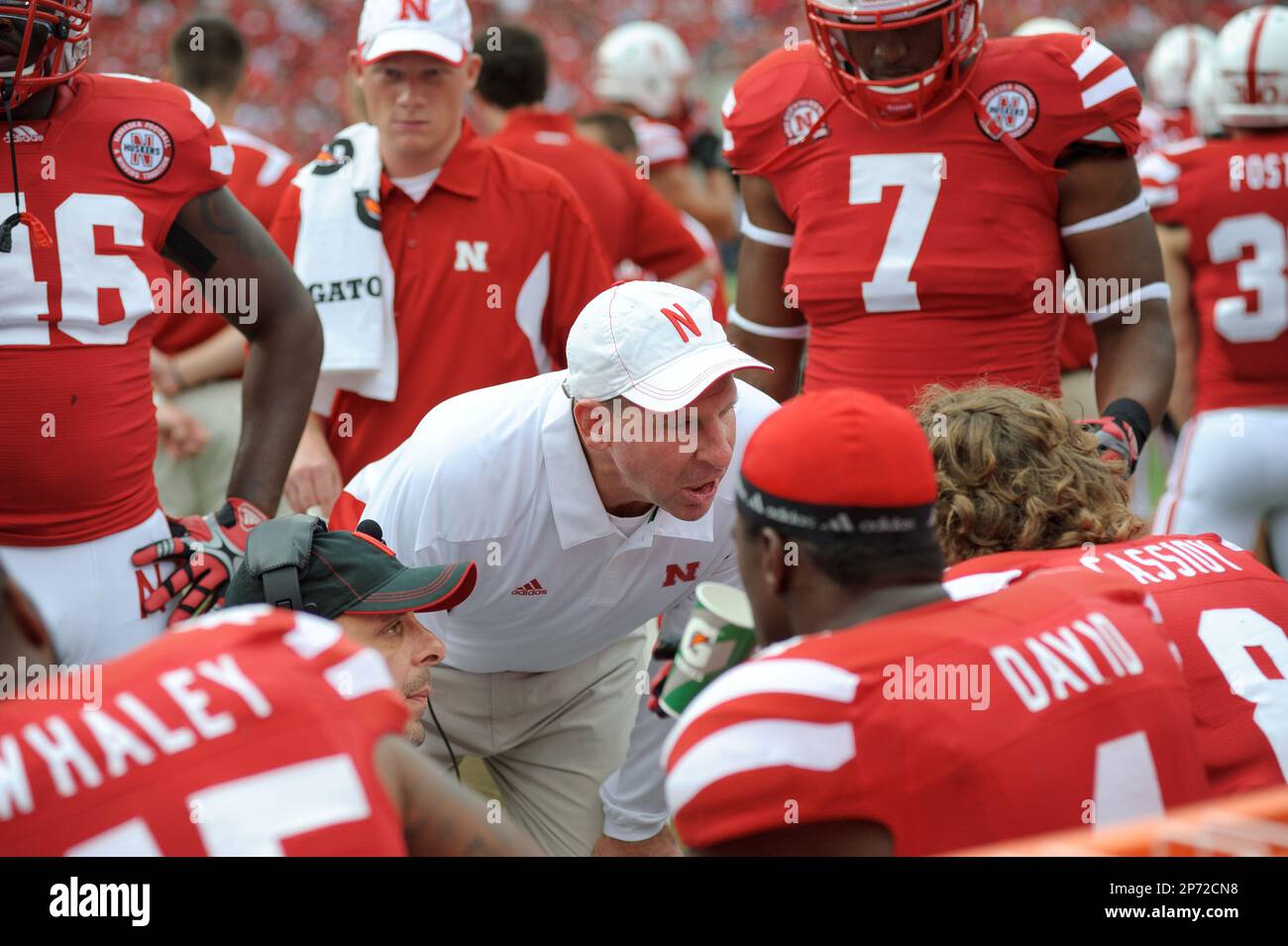 September 3, 2011: Nebraska Head coach Bo Pelini (right) and defensive ...