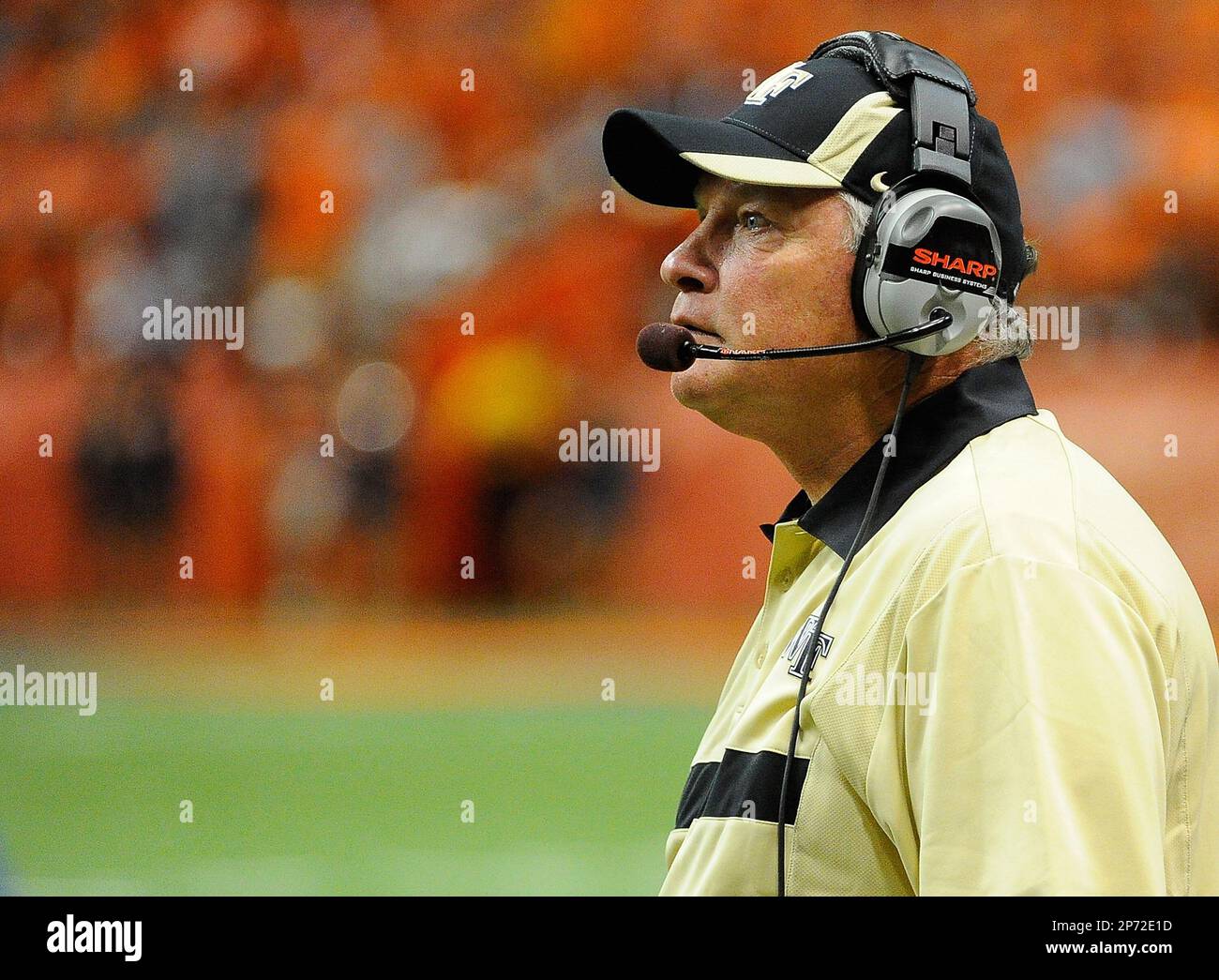 September 01, 2011: Wake Forest Demon Deacons head coach Jim Grobe ...
