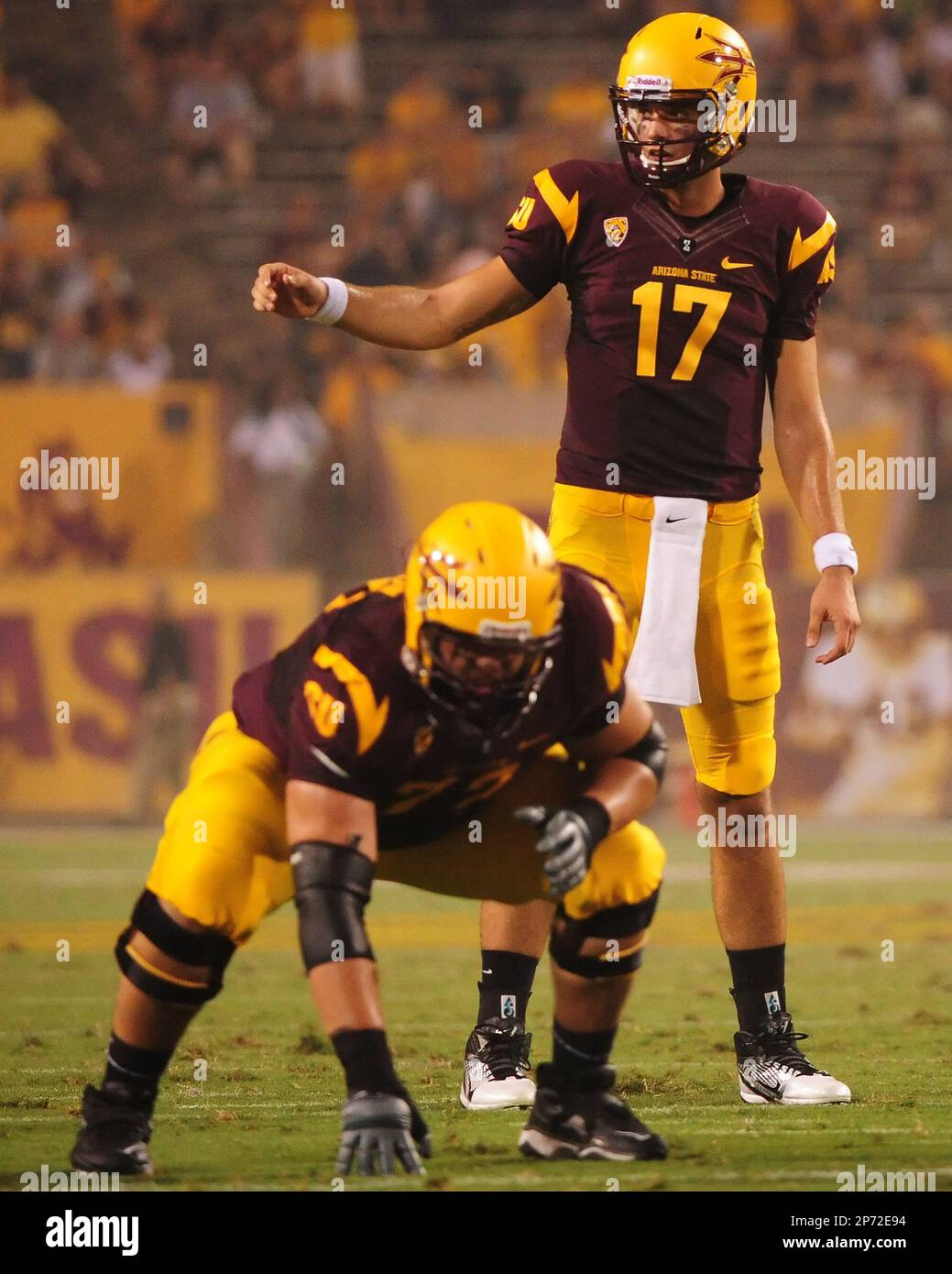 September 1, 2011: Arizona State quarterback Brock Osweiler #17 in ...