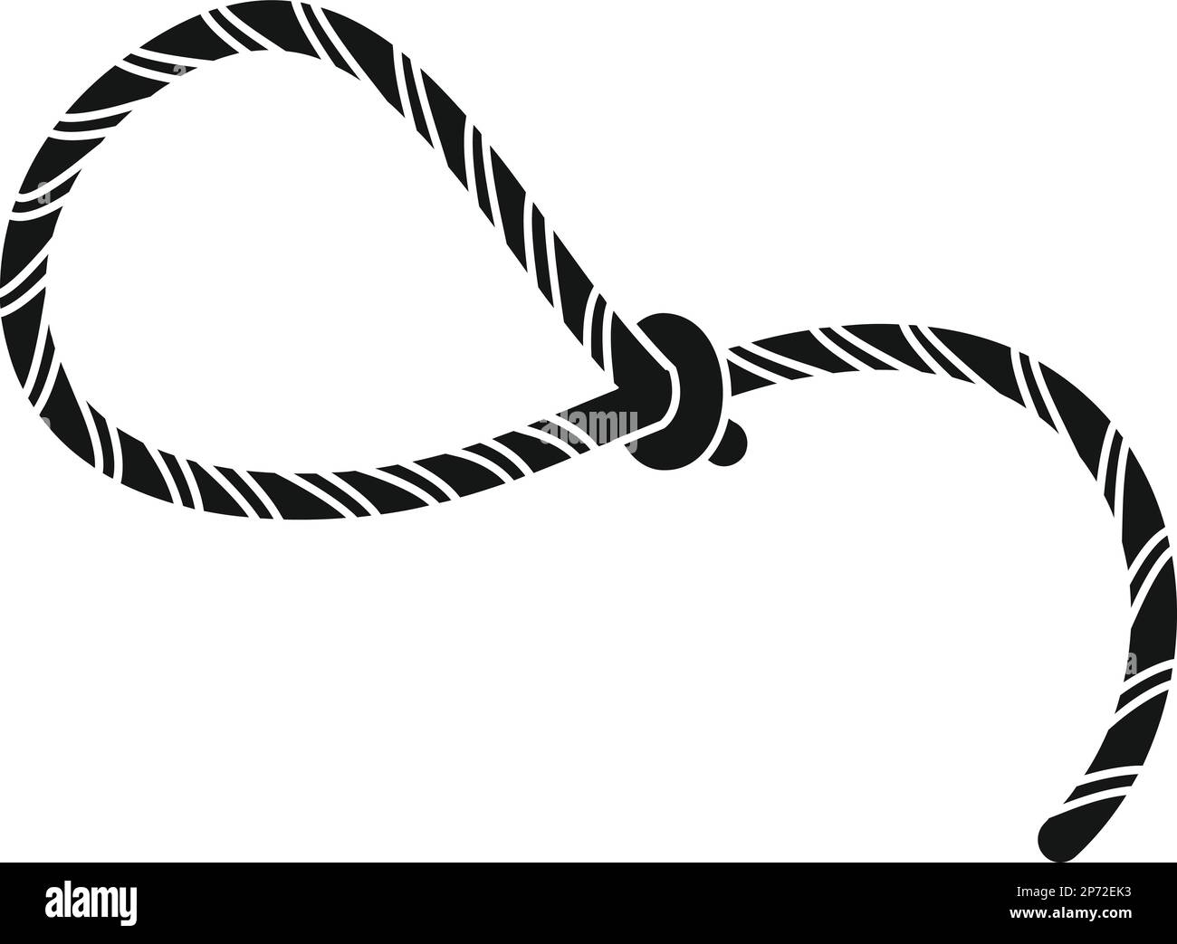 Lasso icon simple vector. Cowboy rope. Western circle Stock Vector ...