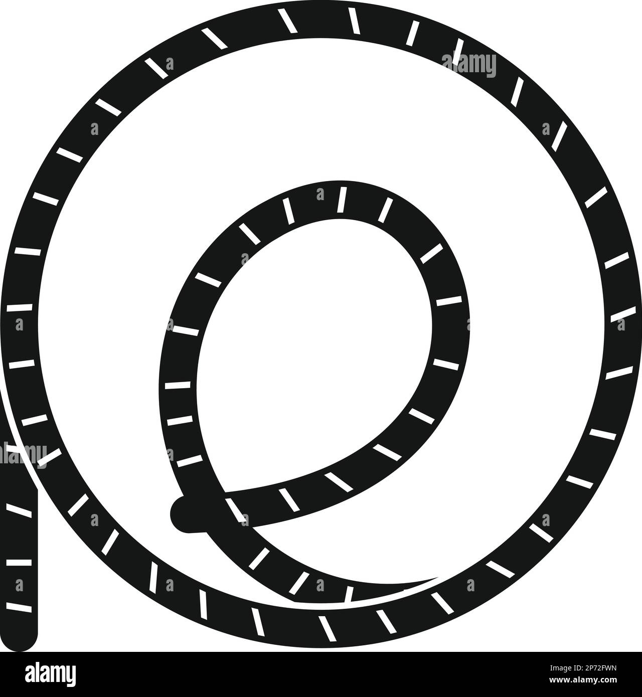 Lasso rope icon simple vector. Western circle. Knot border Stock Vector ...