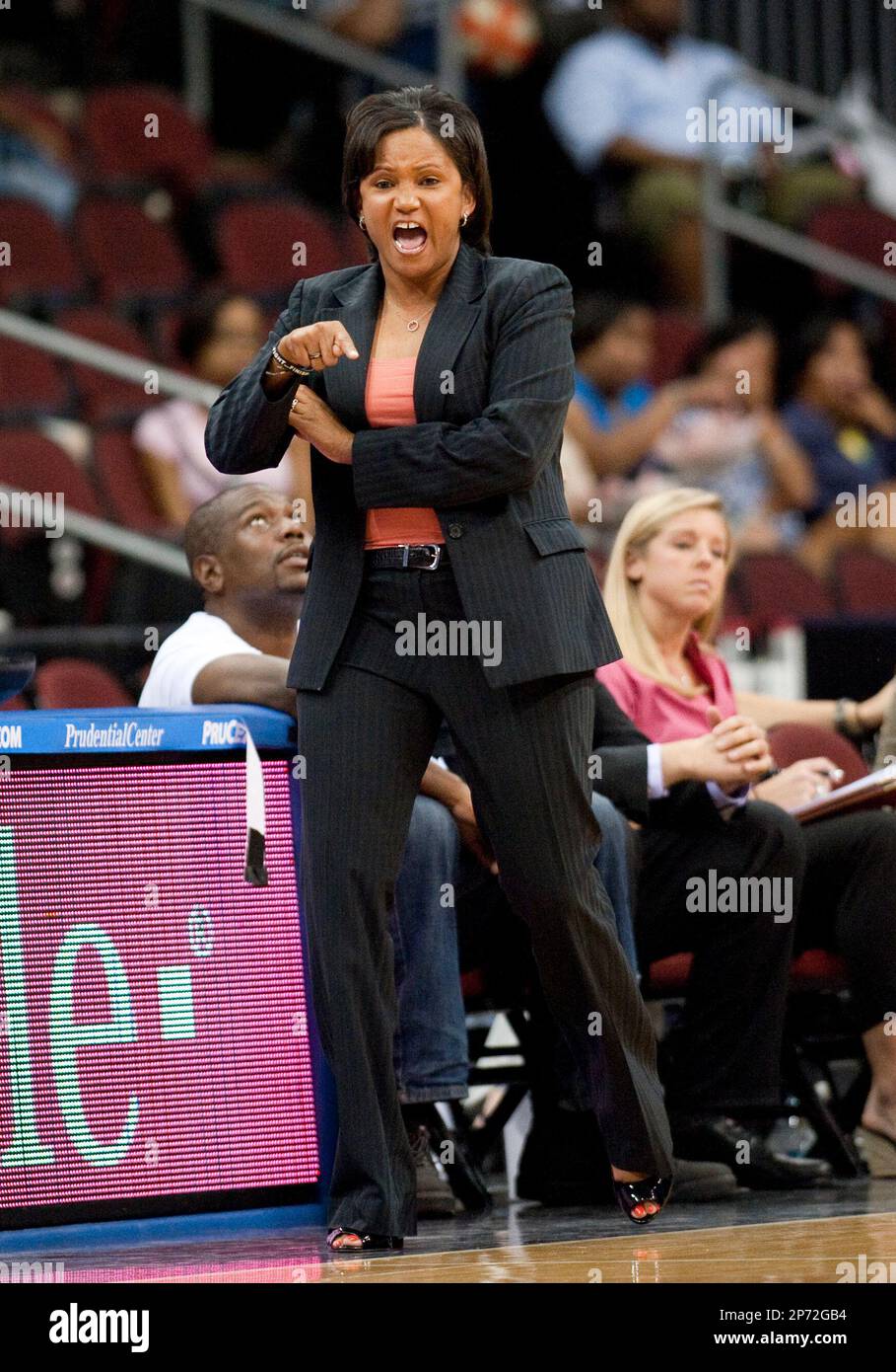 August 30 2011: Chicago Sky's head coach Pokey Chatman reacts during ...