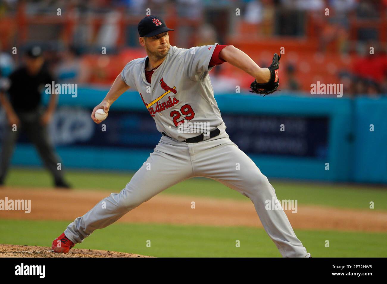 St. Louis Cardinals Chris Carpenter in a game against the Florida ...