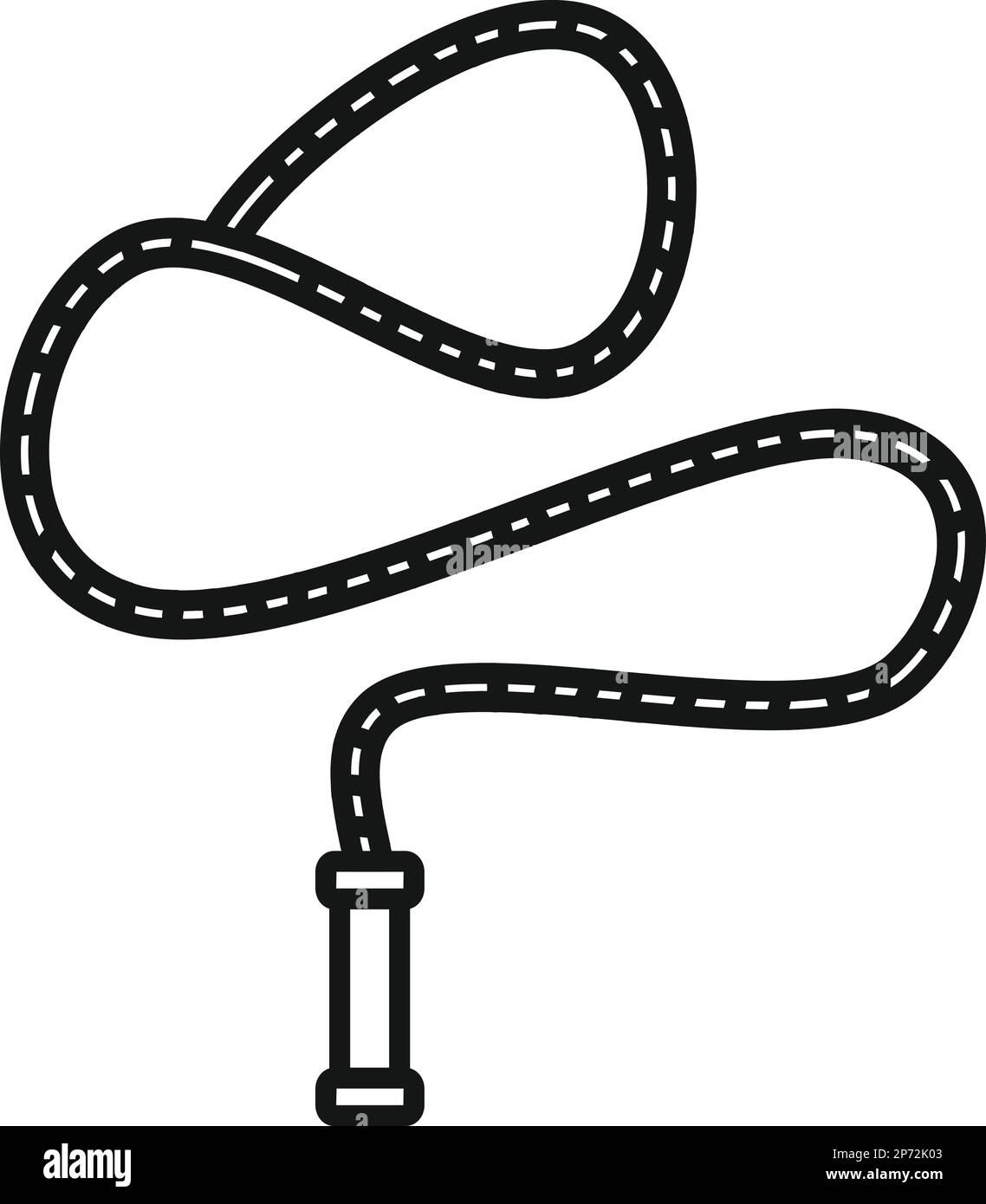 Country lasso icon outline vector. Western knot. Rope cowboy Stock ...