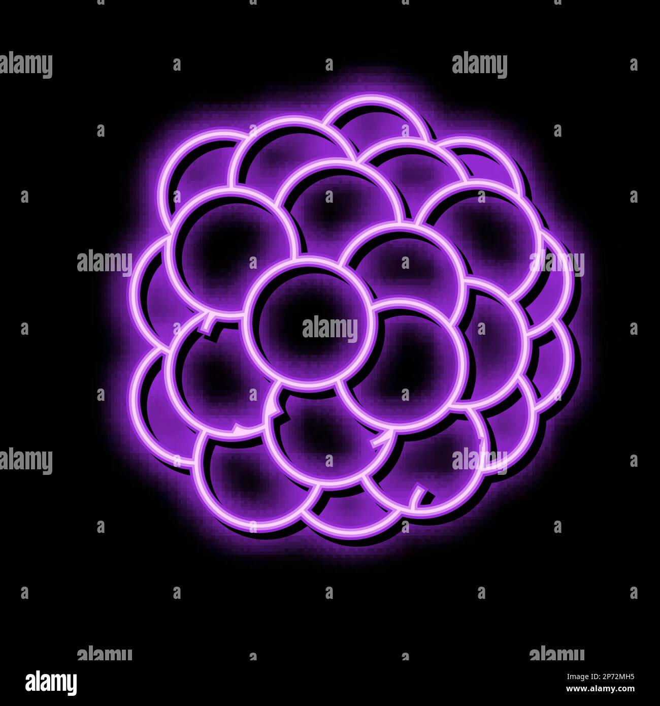 blackberry juicy berry neon glow icon illustration Stock Vector Image ...