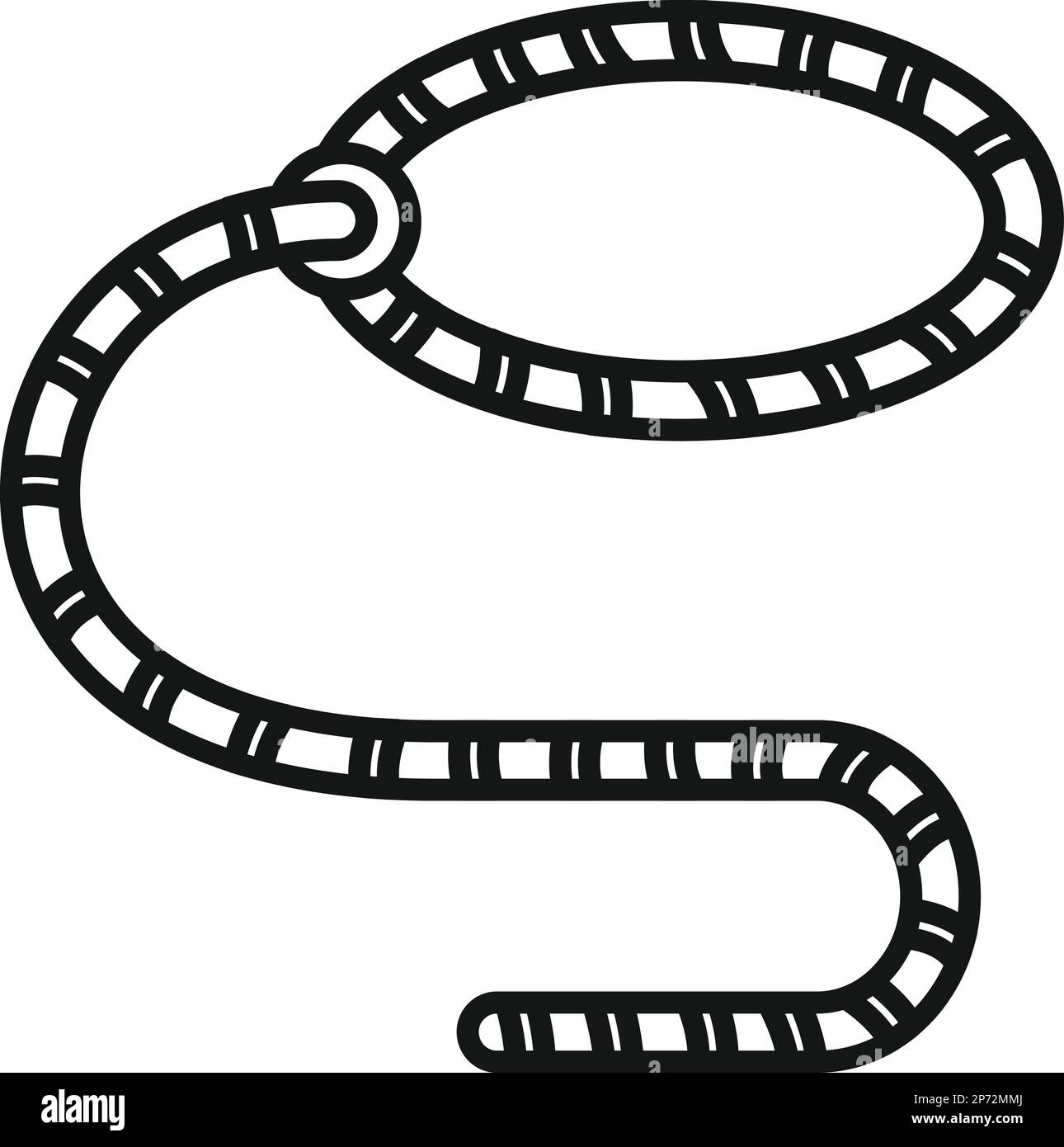 Loop Lasso Icon Outline Vector Circle Knot Rodeo Cord Stock Vector Image And Art Alamy