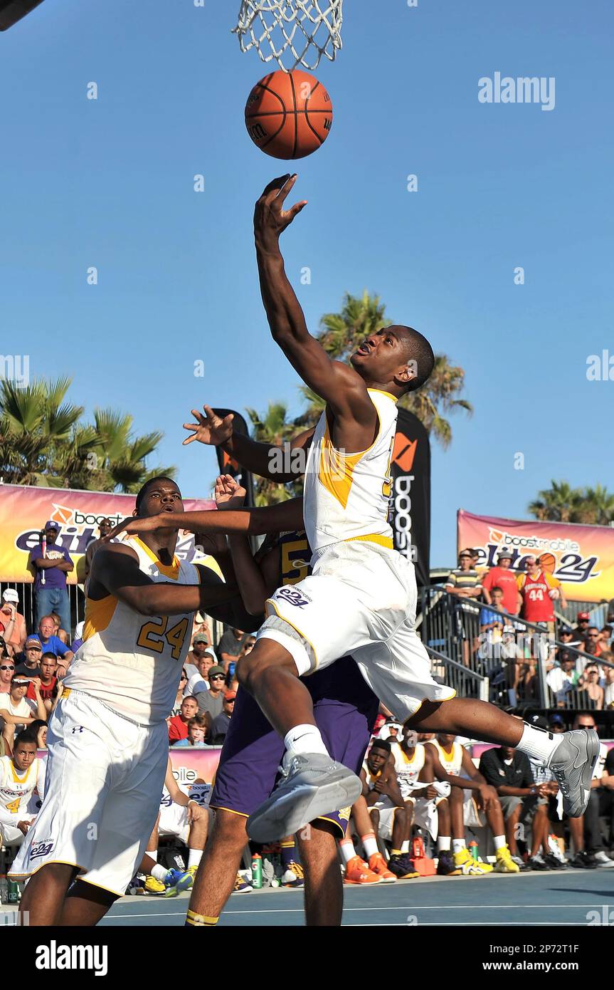 August 27, 2011 Venice Beach, CA.Prep Standout Rodney Purvis #1 during ...