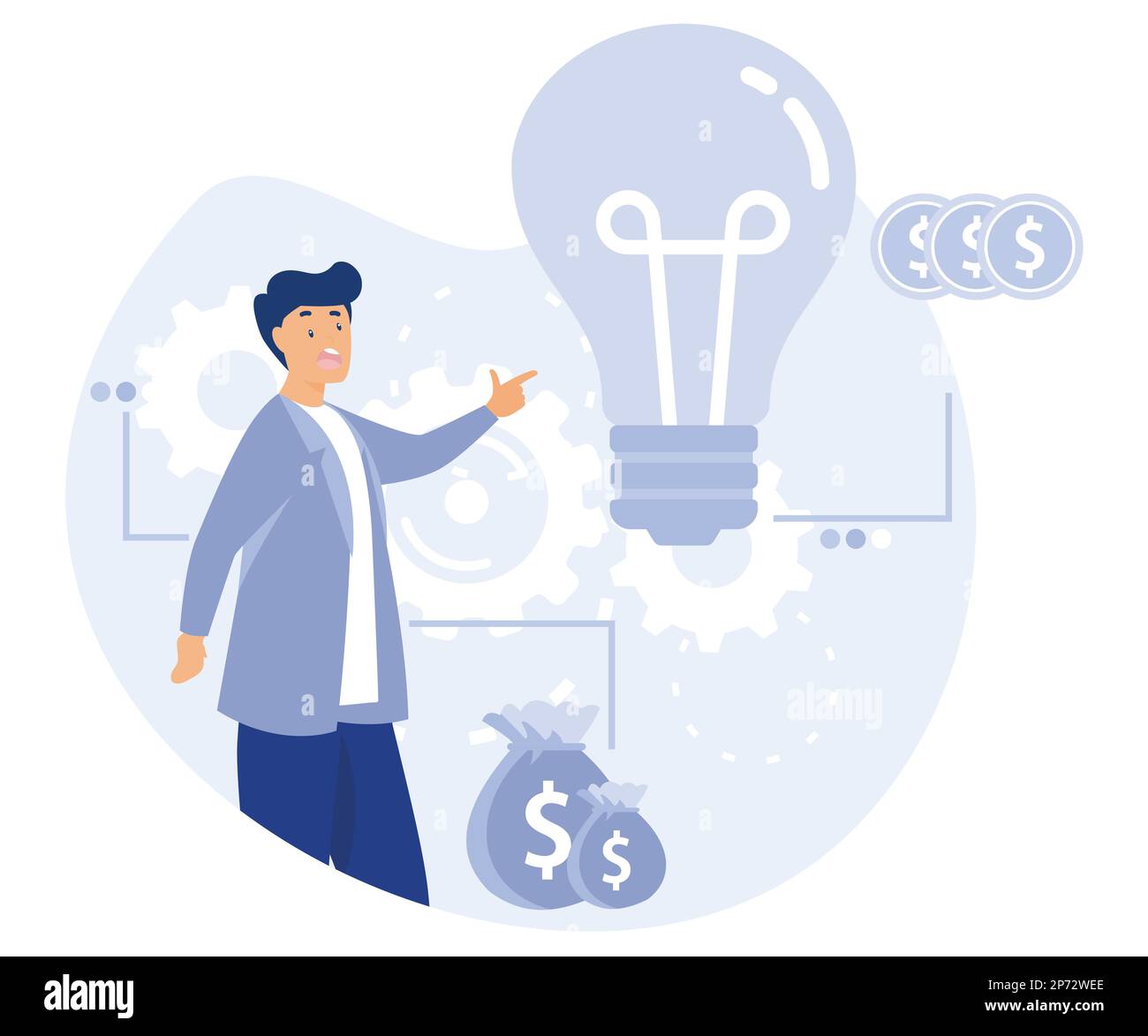 Employee efficiency concept, intellectual capital, company challenge ...