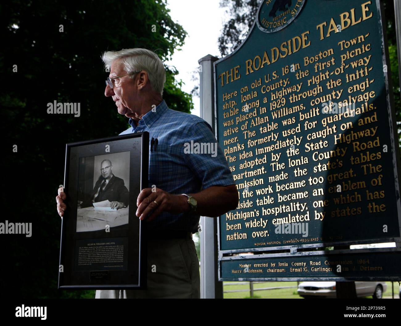 In this photo taken June 29, 2011, Colin Williams of Saranac holds a ...
