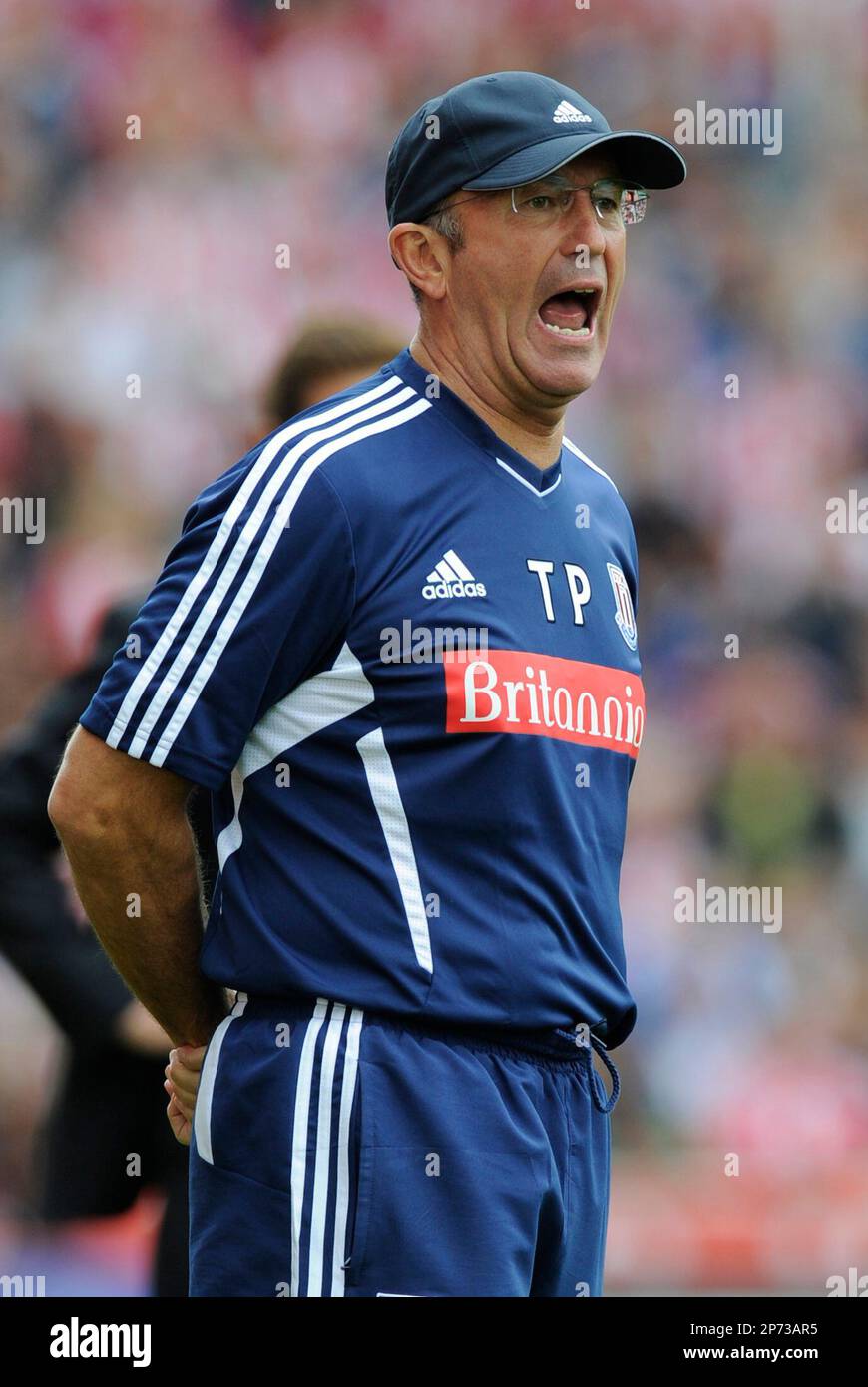 Tony Pullis manager of Stoke City..Barclays Premier League..Stoke City ...