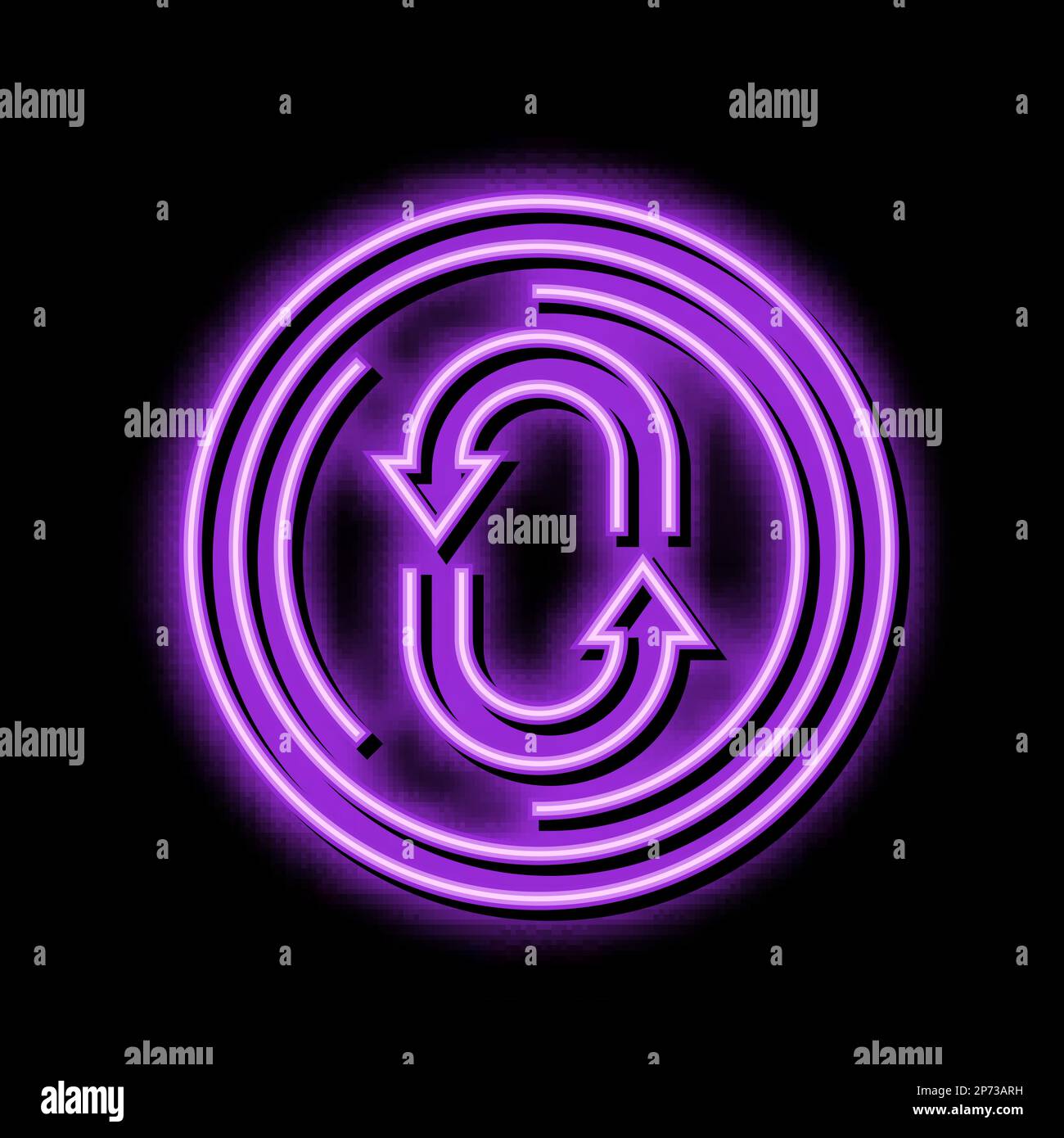 refresh arrow neon glow icon illustration Stock Vector Image & Art - Alamy