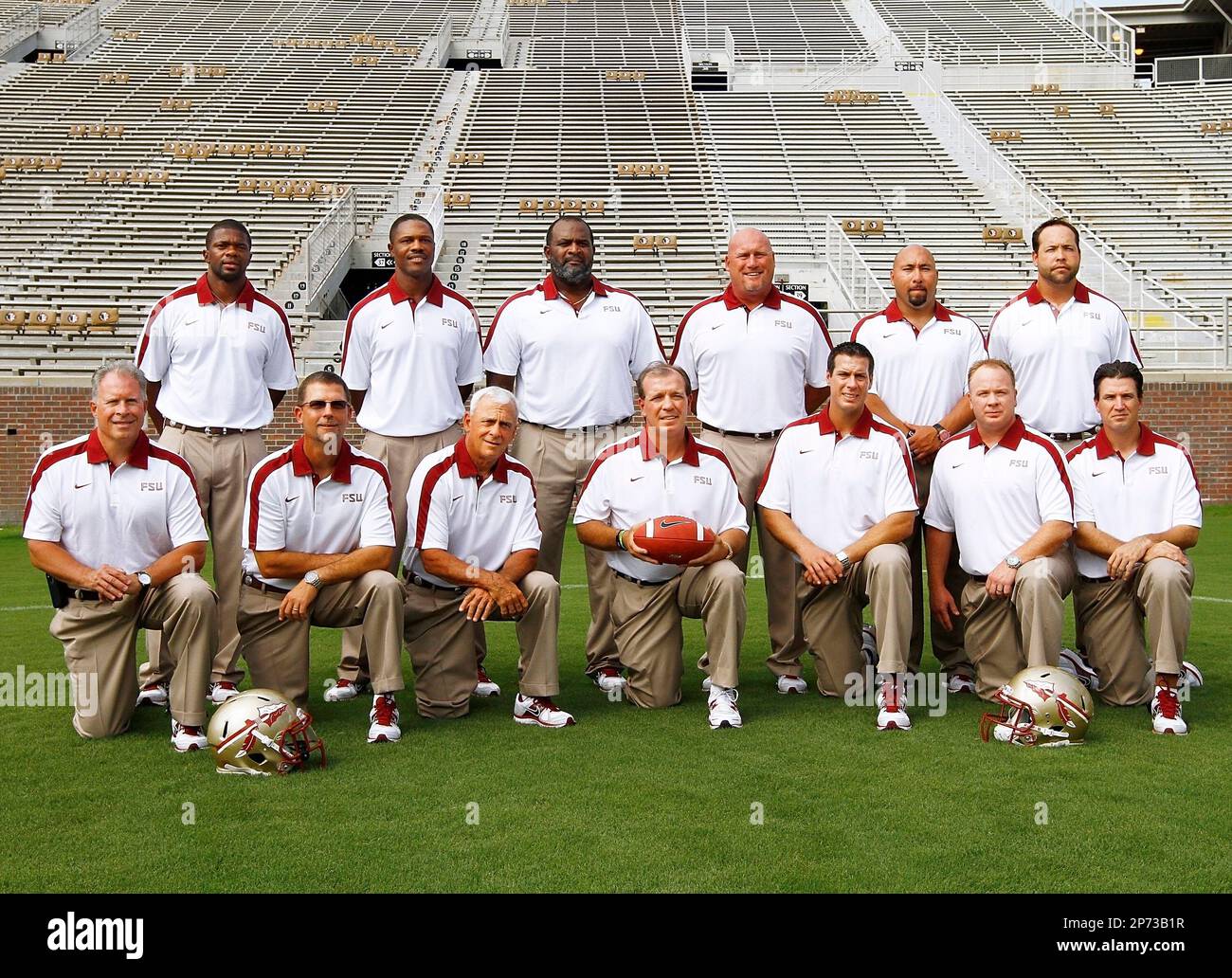 Florida State Coaching Staff during Media Day in Doak Cambell Stadium ...